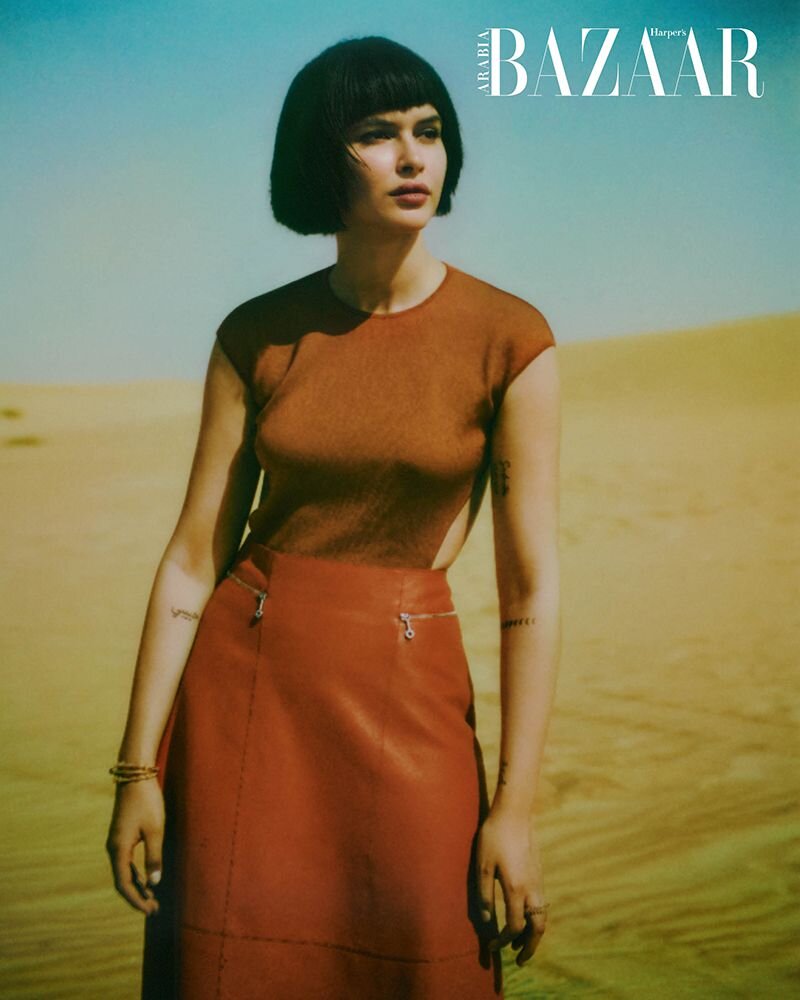 Azza Slimene Lifts Off by Kristian Schuller for Harper's Bazaar Arabia ...