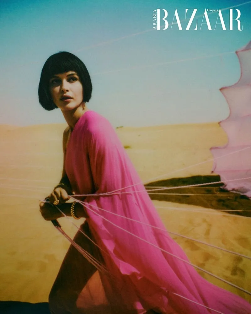 Azza Slimene Lifts Off by Kristian Schuller for Harper's Bazaar Arabia ...