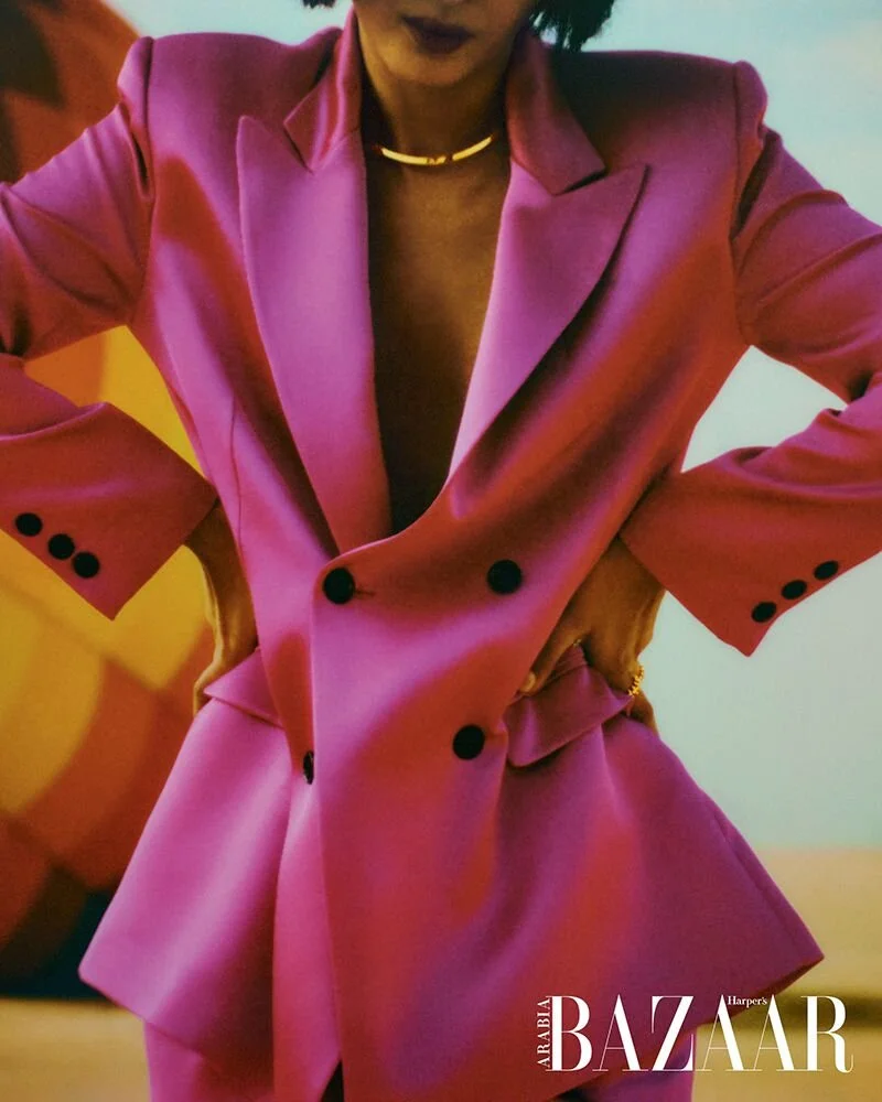 Azza Slimene Lifts Off by Kristian Schuller for Harper's Bazaar Arabia ...