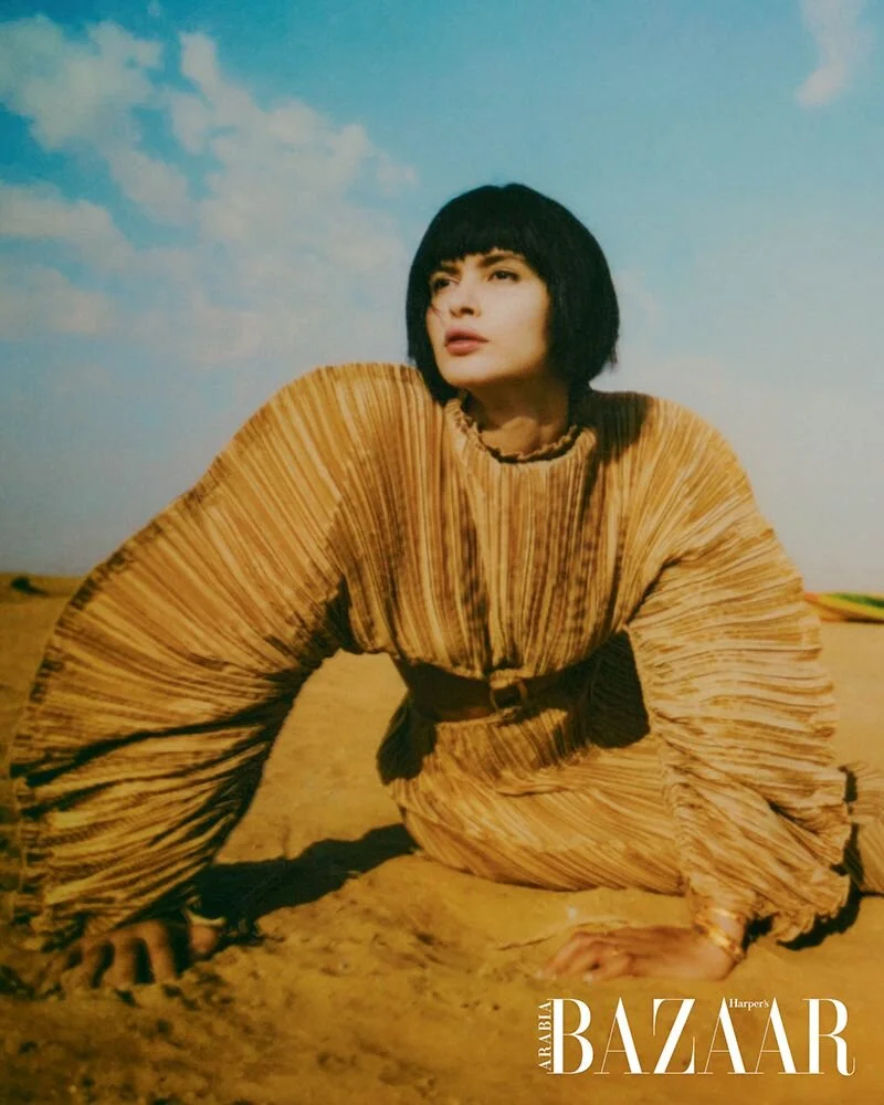 Azza Slimene Lifts Off by Kristian Schuller for Harper's Bazaar Arabia ...