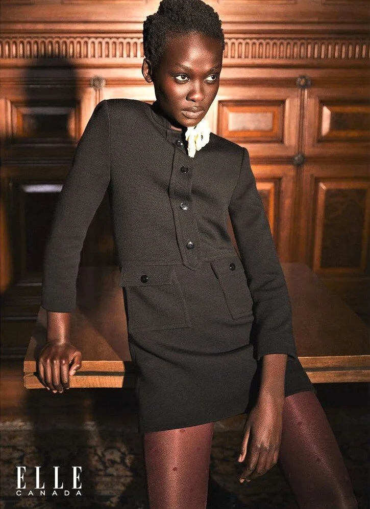 Aliet Sarah Poses in Saint Laurent Leathers for ELLE Canada — Anne of ...