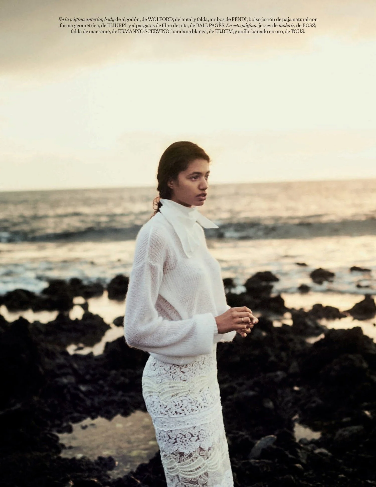 Malika El Maslouhi's Breezy White Elegance by Boo George for Vogue ...
