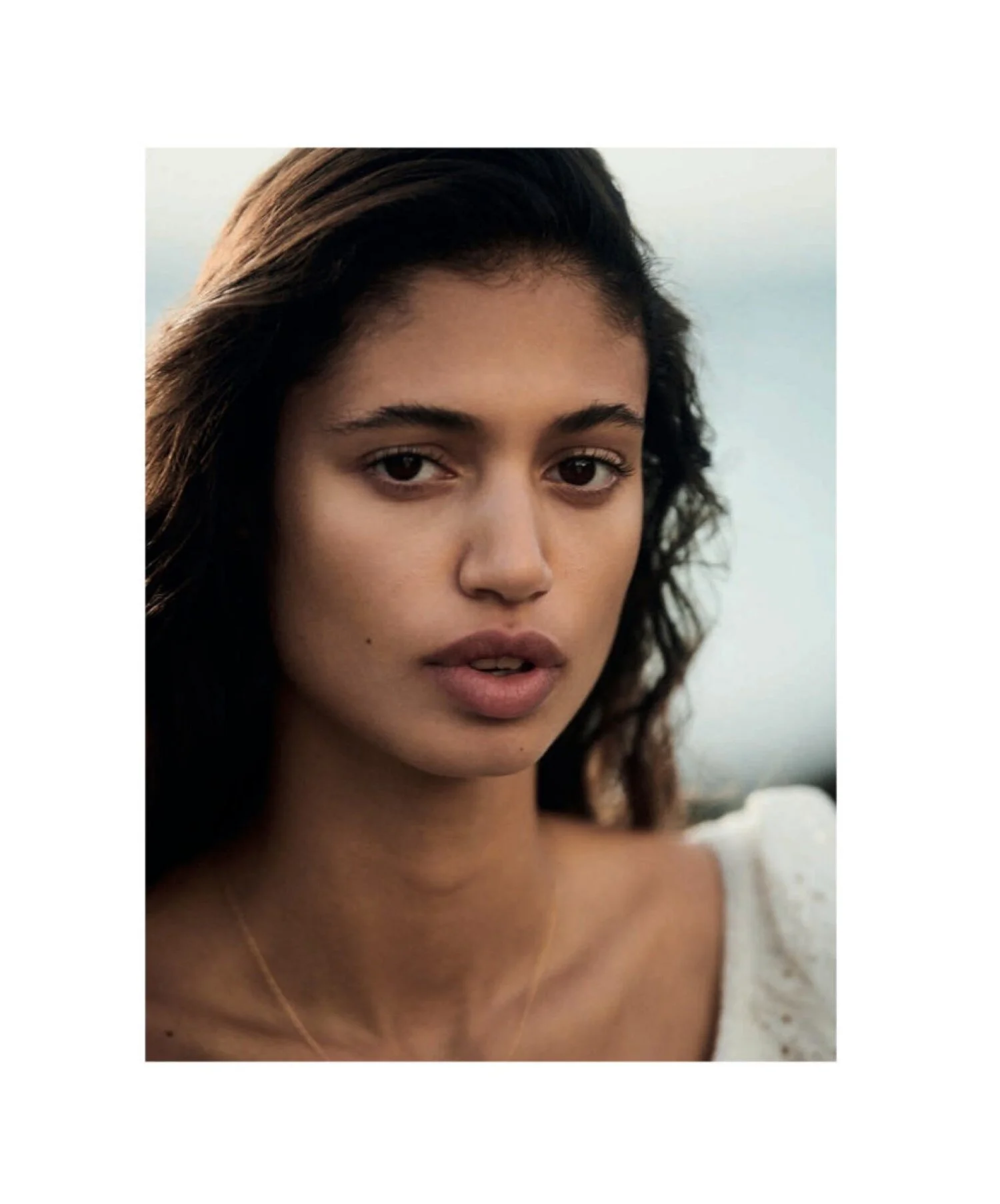 Malika El Maslouhi's Breezy White Elegance by Boo George for Vogue ...