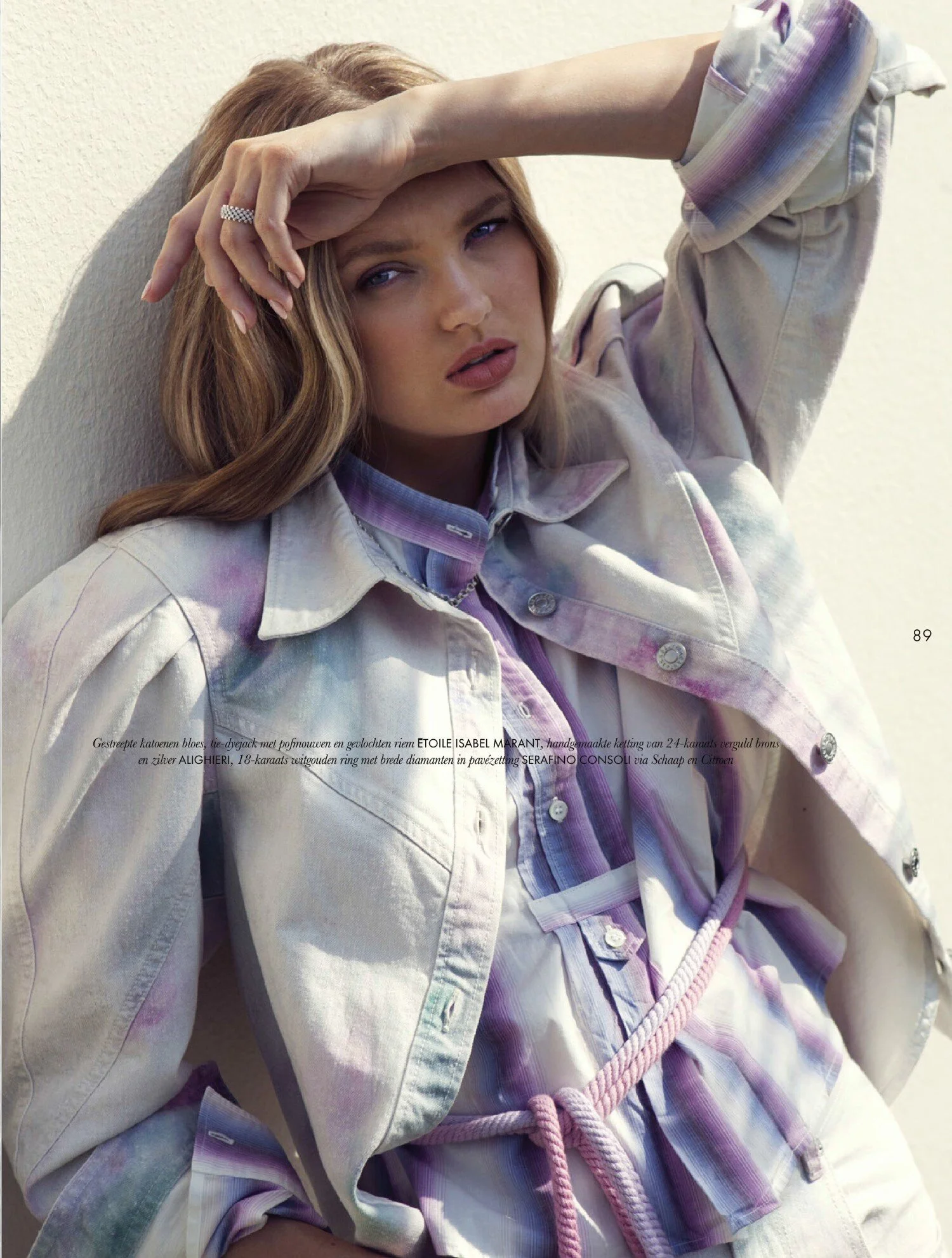 Romee Strijd + Mint In ELLE Netherlands June 2021 Pablo Delfos — Anne ...
