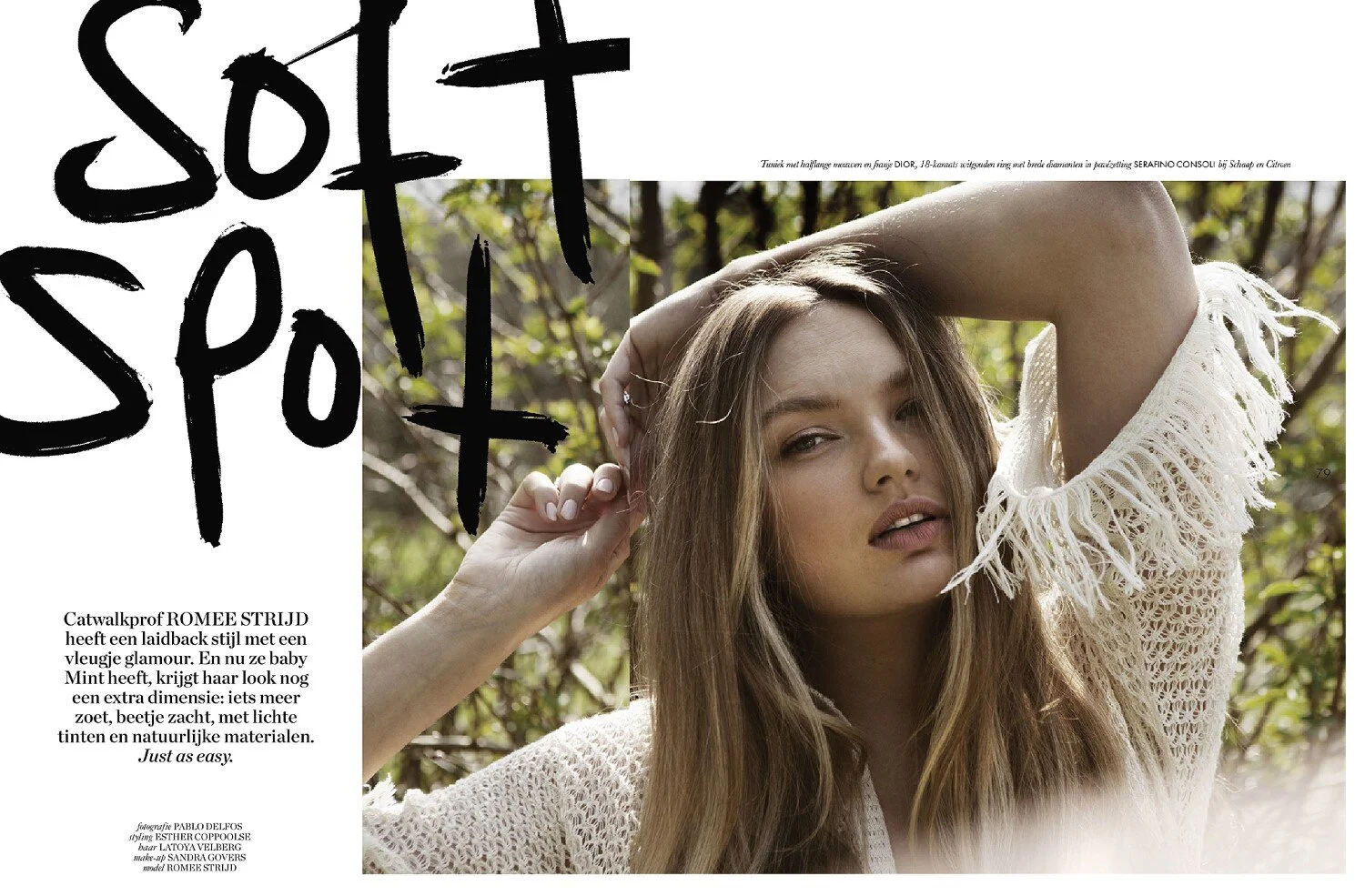 Romee Strijd + Mint In ELLE Netherlands June 2021 Pablo Delfos — Anne ...