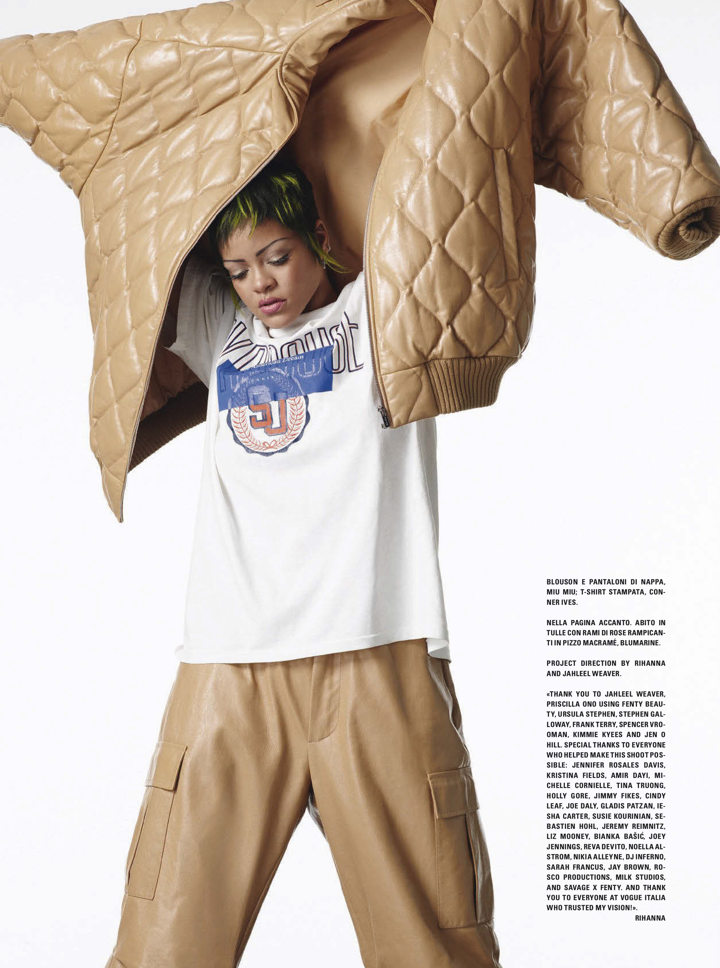 Rihanna Is DIY In Charge of Vogue Italia June 2021 Cover Story — Anne ...