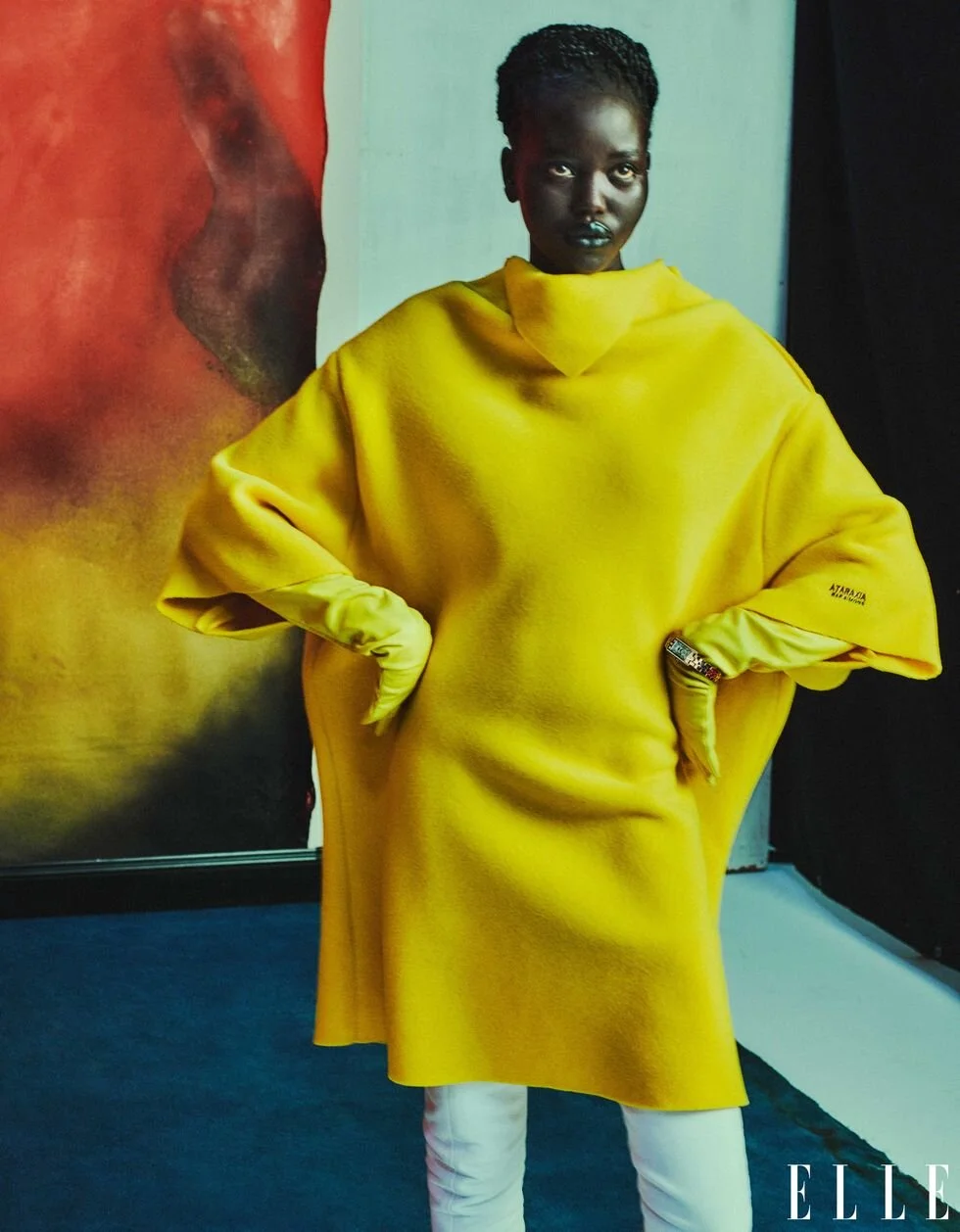 Adut Akech Electrifies in Fall 2021 Modern Luxury in ELLE US — Anne of ...