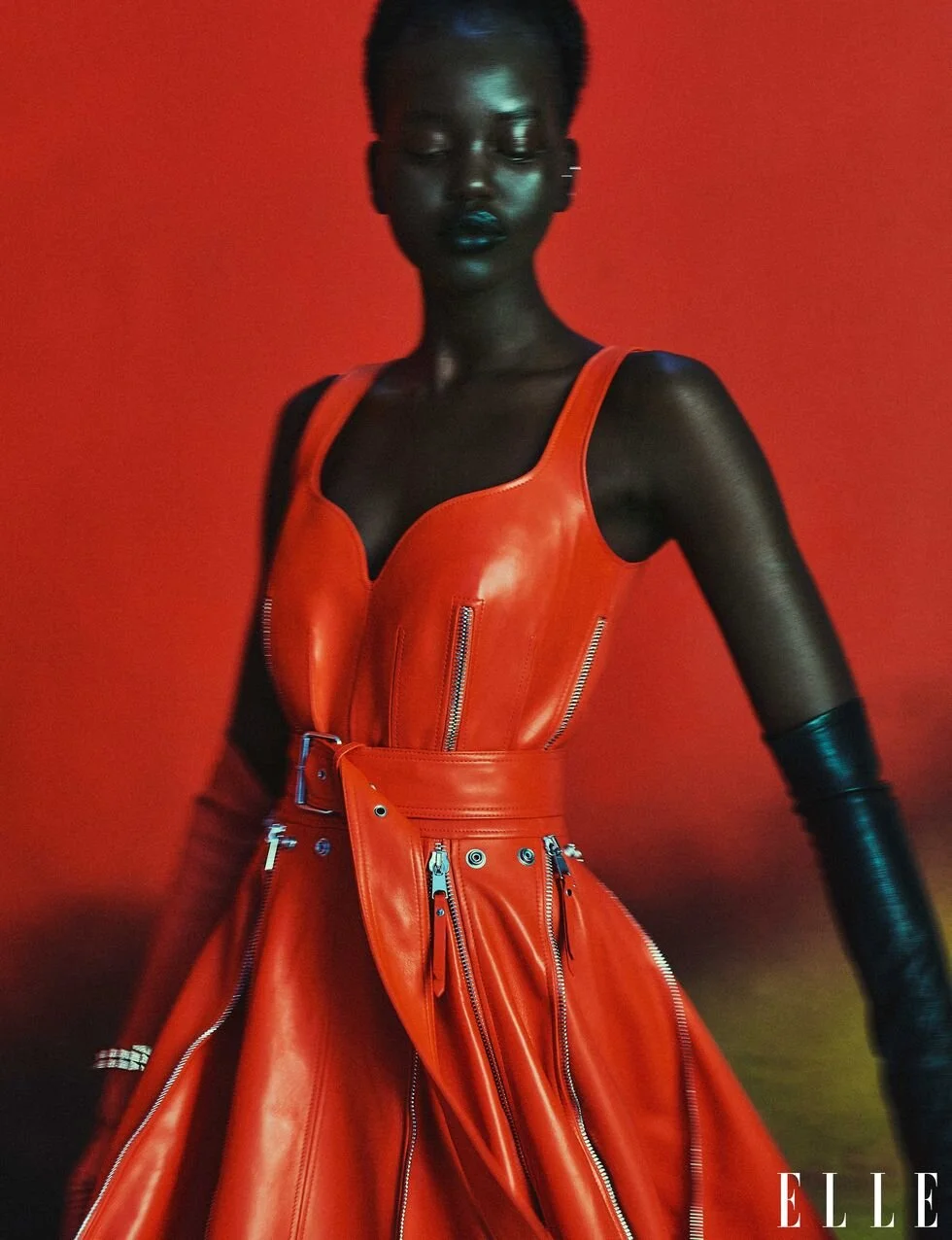 Adut Akech Electrifies in Fall 2021 Modern Luxury in ELLE US — Anne of ...