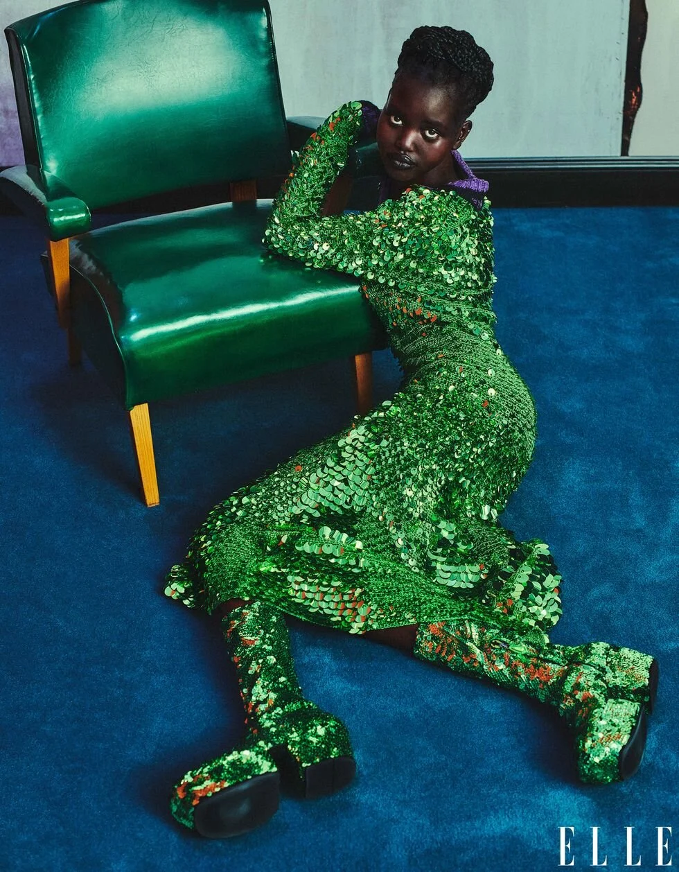 Adut Akech Electrifies in Fall 2021 Modern Luxury in ELLE US — Anne of ...