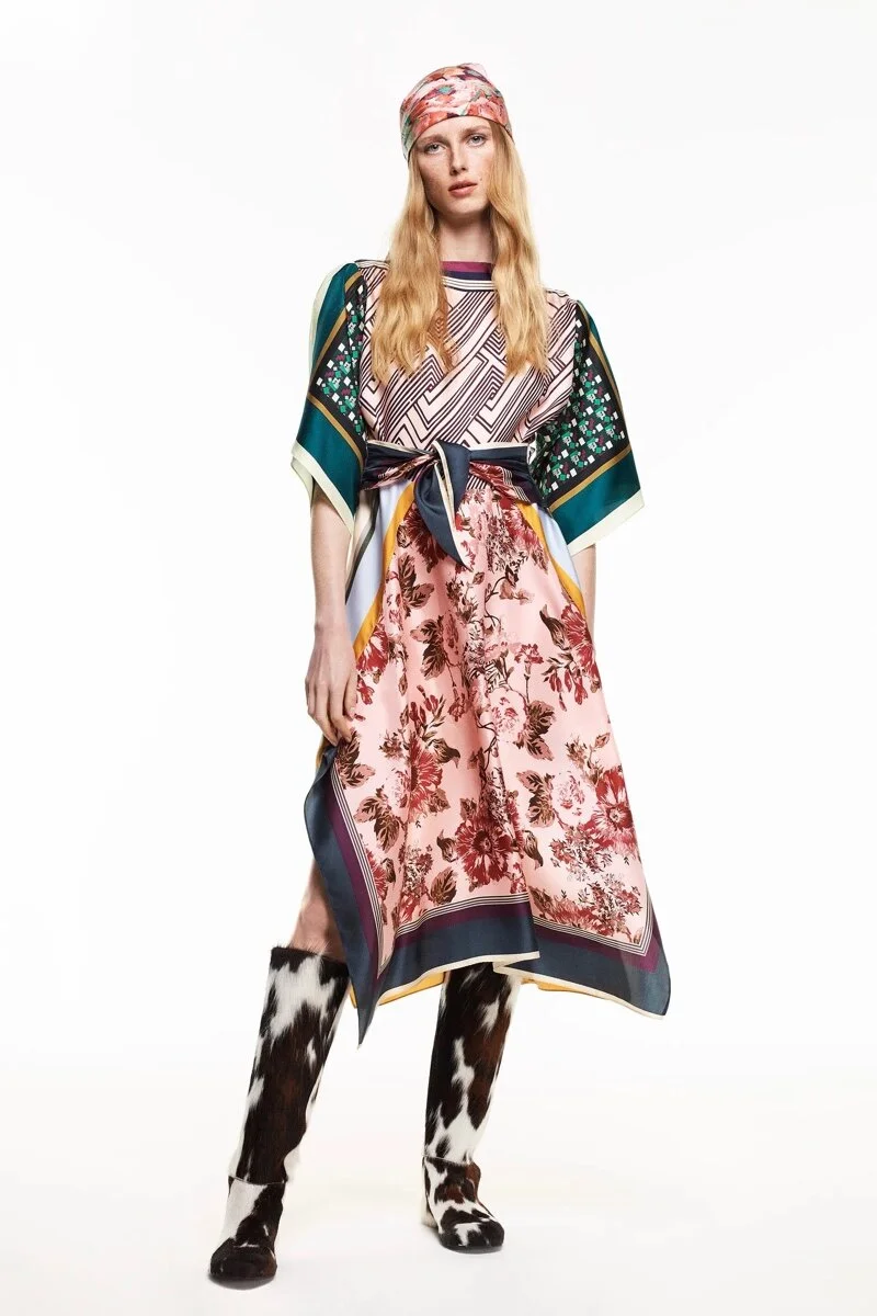 Zara Fall 2021 Silk Twill Scarves Dress Rianne in Fashion Artistry ...