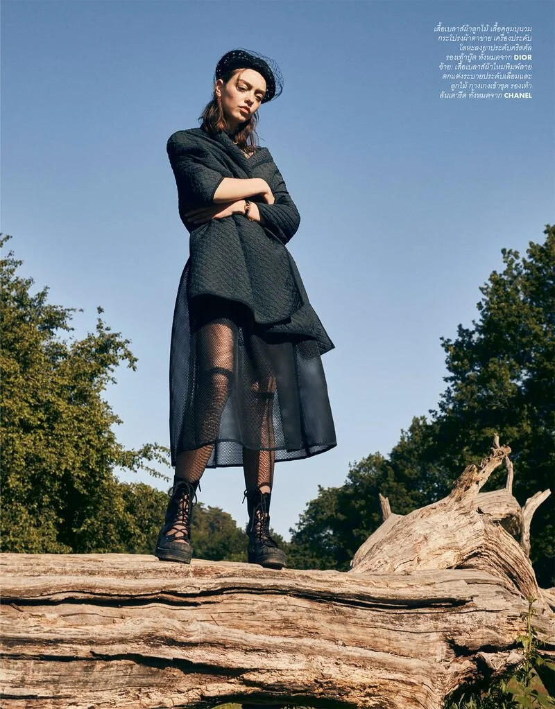 Alice Vink Goes Camping in Sober Style for ELLE Thailand September ...