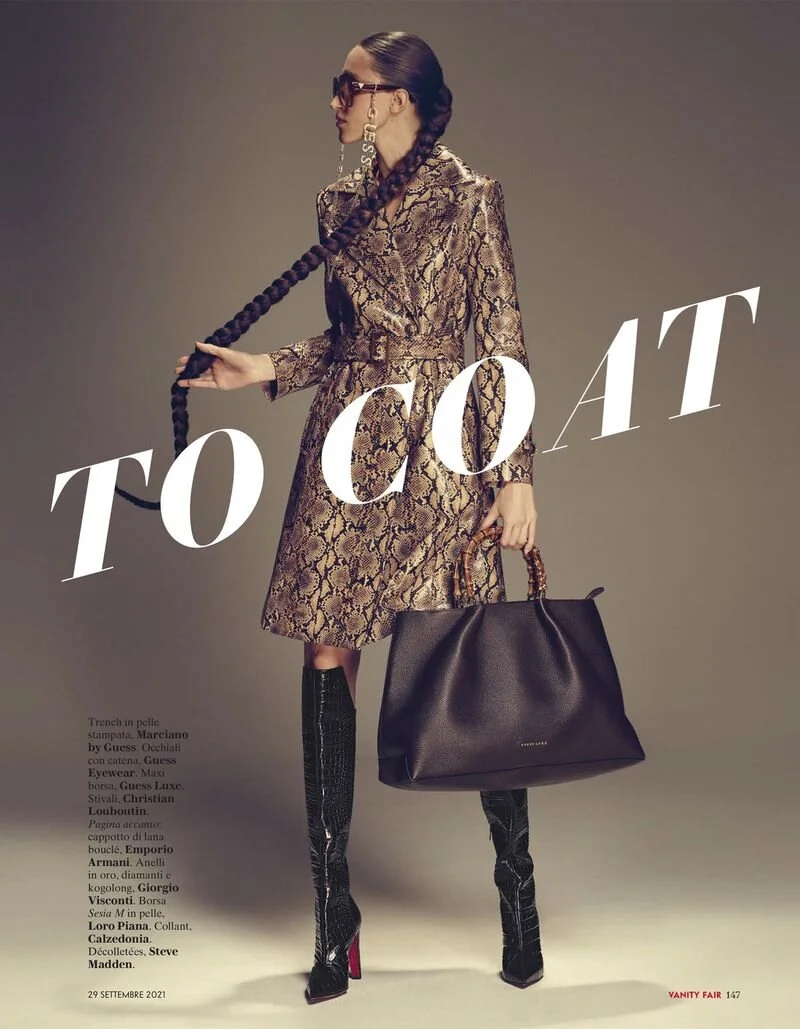 Anna Cleveland Wears Noble Origins Coats for Vanity Fair Italia — Anne ...