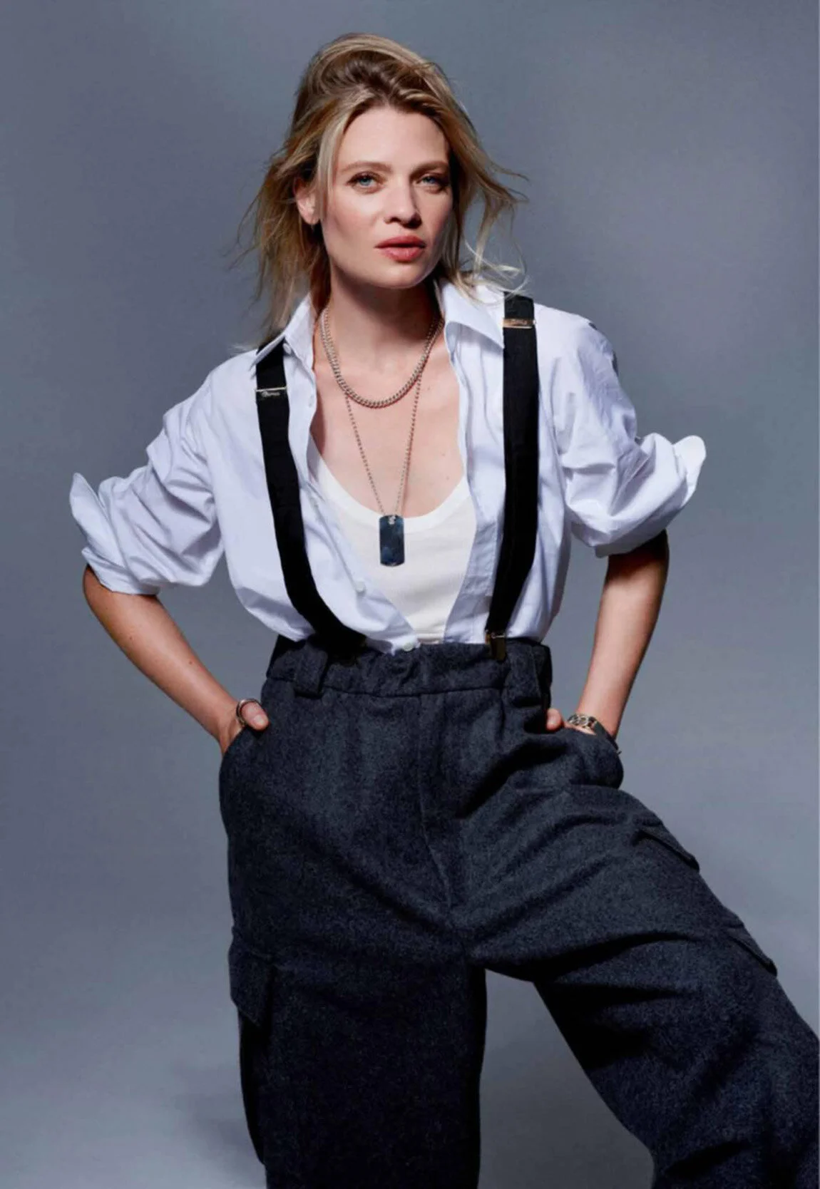 Mélanie Thierry Rules in Menswear Luxury for Madame Figaro — Anne of ...