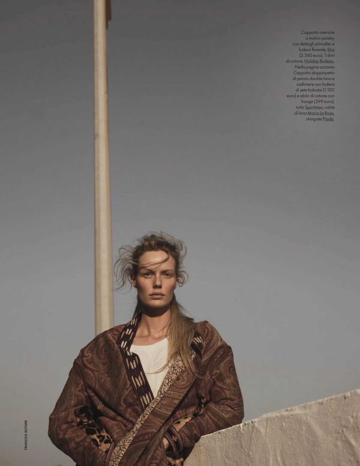 Marlijn Hoek Channels 'O'Keefe' by Francois Rotger ELLE Italia October ...
