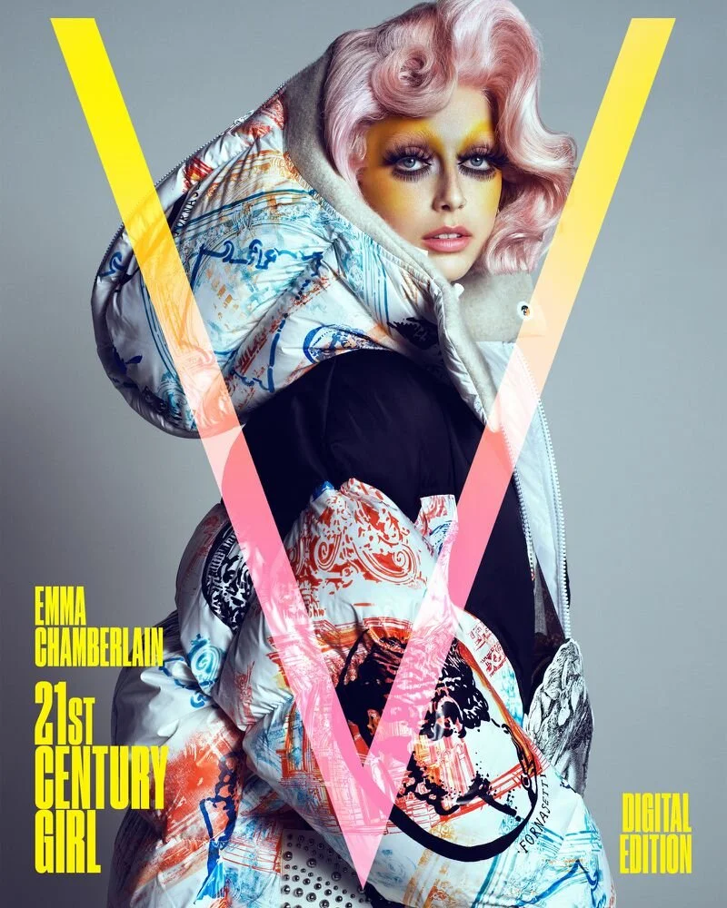 Emma Chamberlain in Louis Vuitton X Fornasetti in V Magazine — Anne of ...
