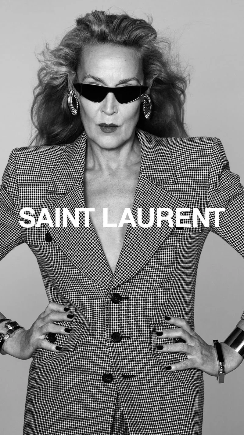 Jerry Hall Fronts Saint Laurent Summer 22 Campaign David Sims — Anne of ...