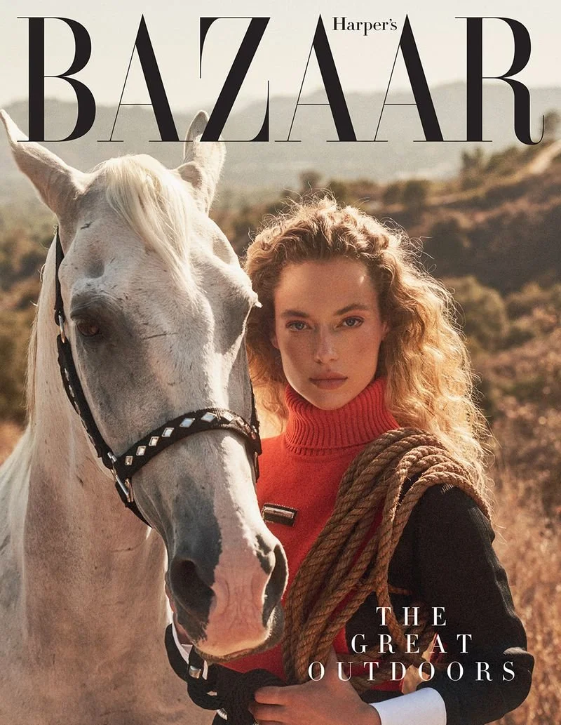 Hannah Ferguson in 'The Horse Whisperer' for Harper's Bazaar Greece ...