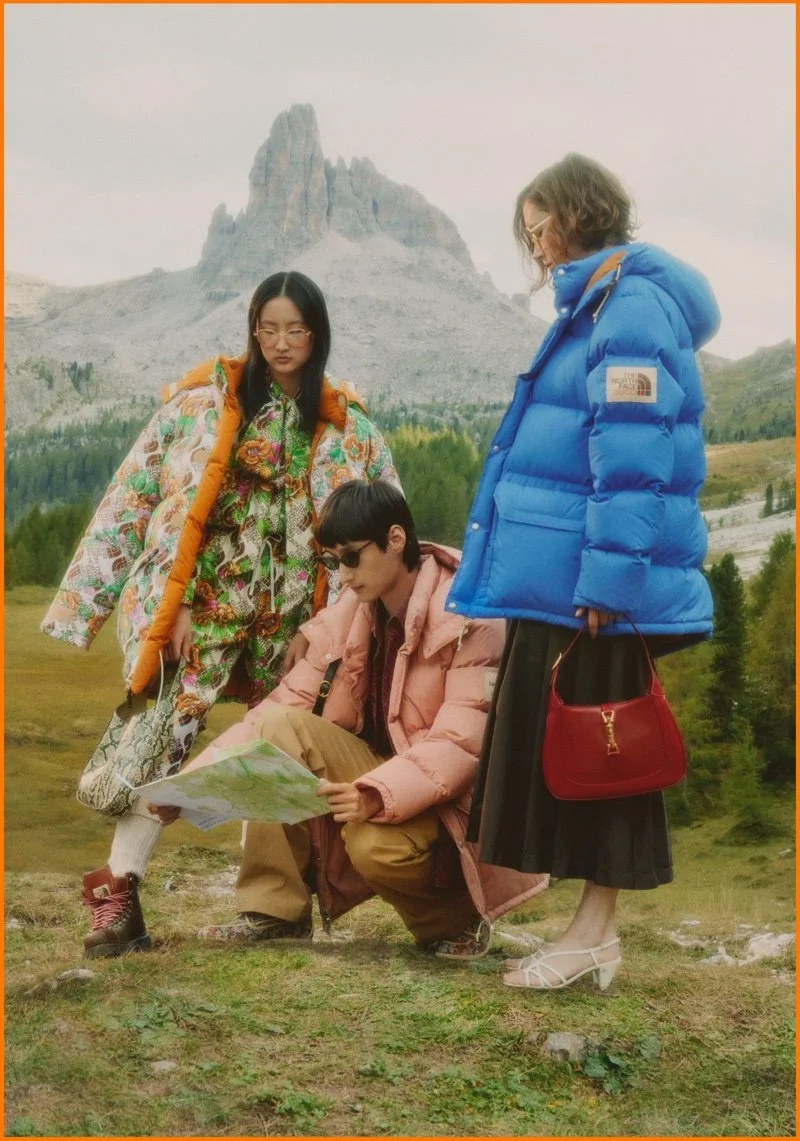 GUCCI X The North Face Lands Camp Happy Colors, Patterns — Anne of ...