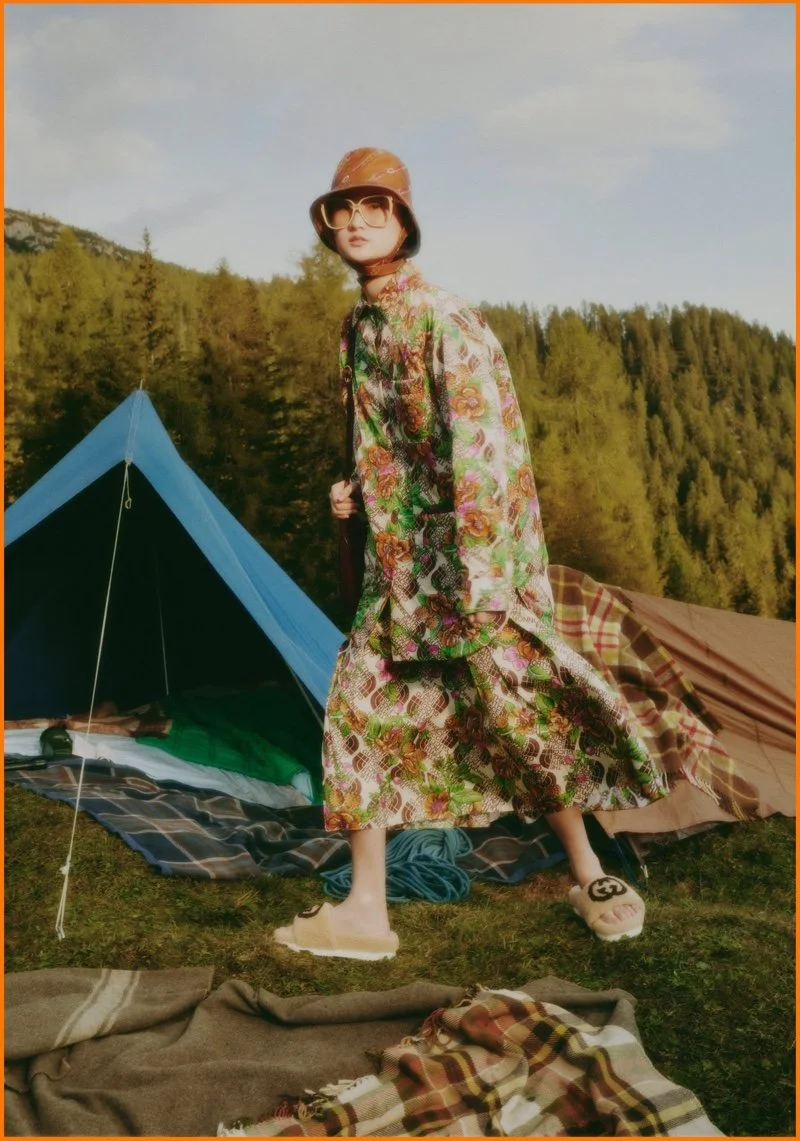 GUCCI X The North Face Lands Camp Happy Colors, Patterns — Anne of ...