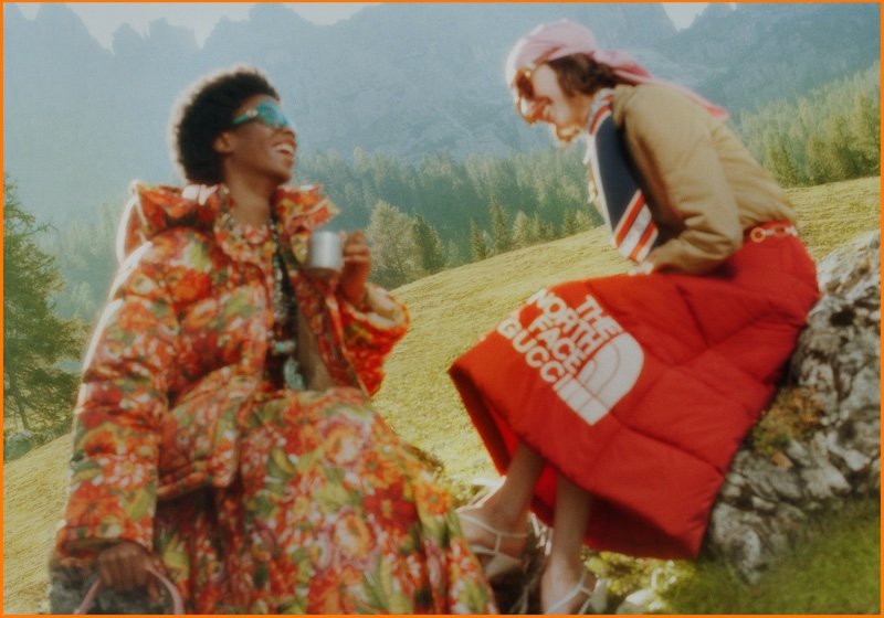 GUCCI X The North Face Lands Camp Happy Colors, Patterns — Anne of ...