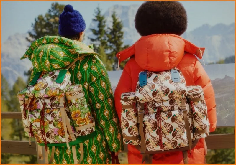 GUCCI X The North Face Lands Camp Happy Colors, Patterns — Anne of ...