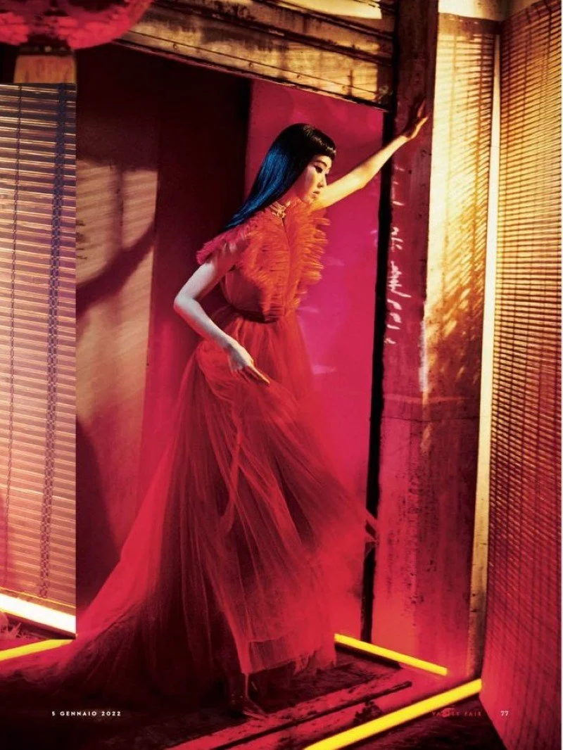 Signe Vilstrup Flashes 'Night Out' Glam Vanity Fair Italia January ...