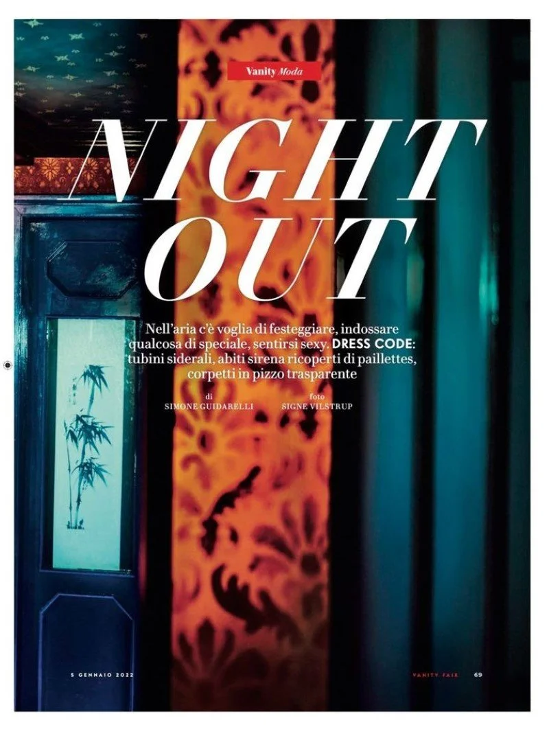 Signe Vilstrup Flashes 'Night Out' Glam Vanity Fair Italia January ...
