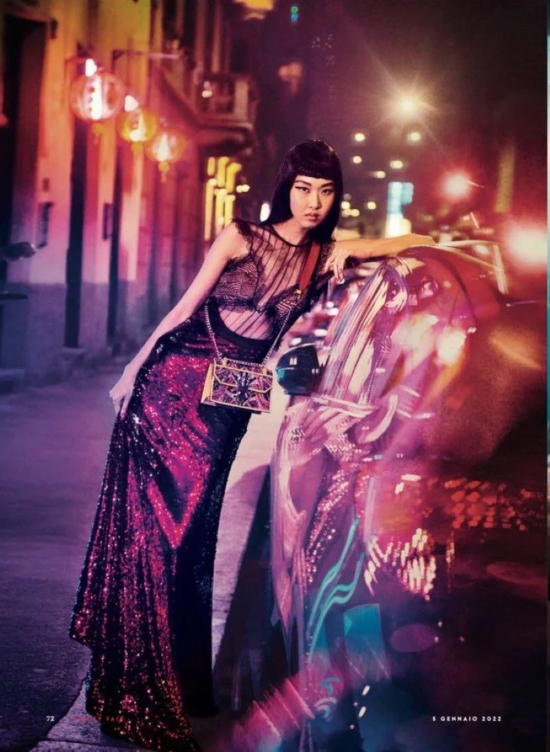 Signe Vilstrup Flashes 'Night Out' Glam Vanity Fair Italia January ...