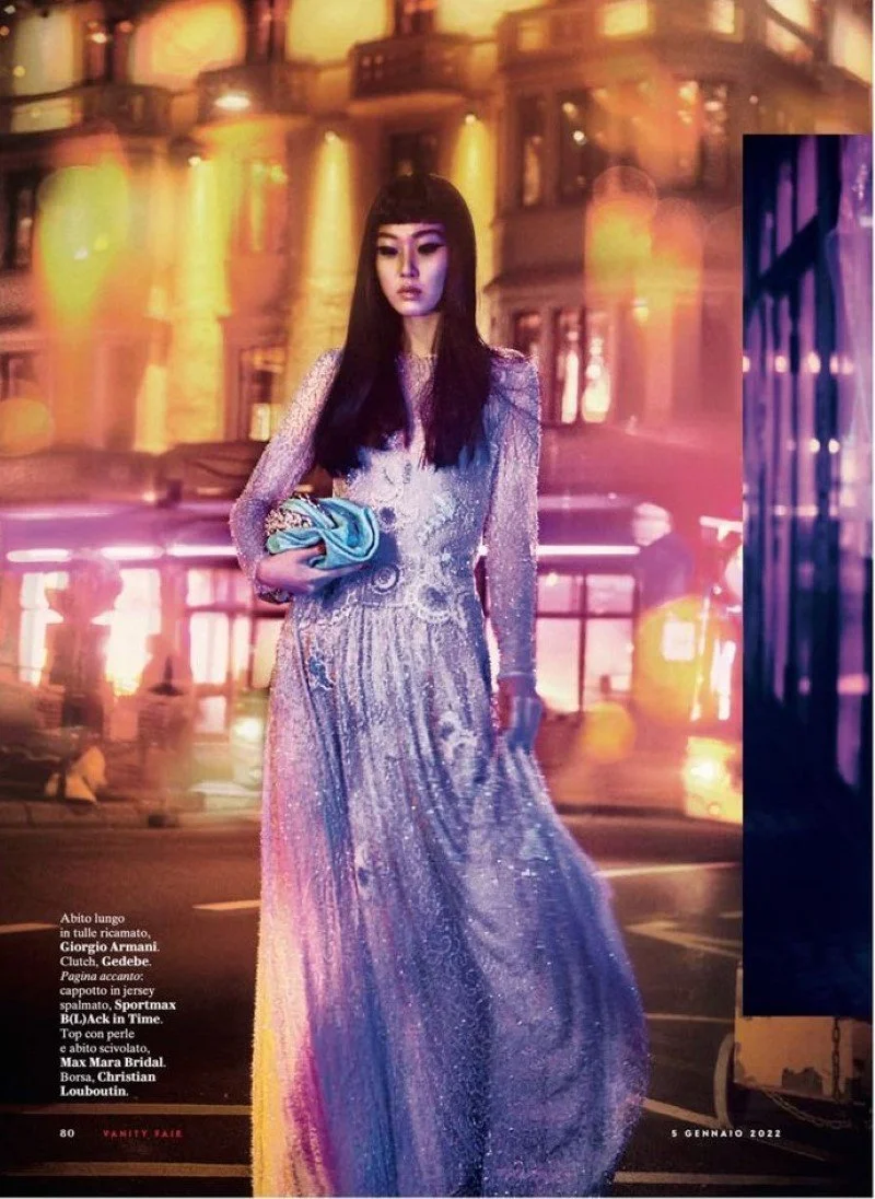 Signe Vilstrup Flashes 'Night Out' Glam Vanity Fair Italia January ...