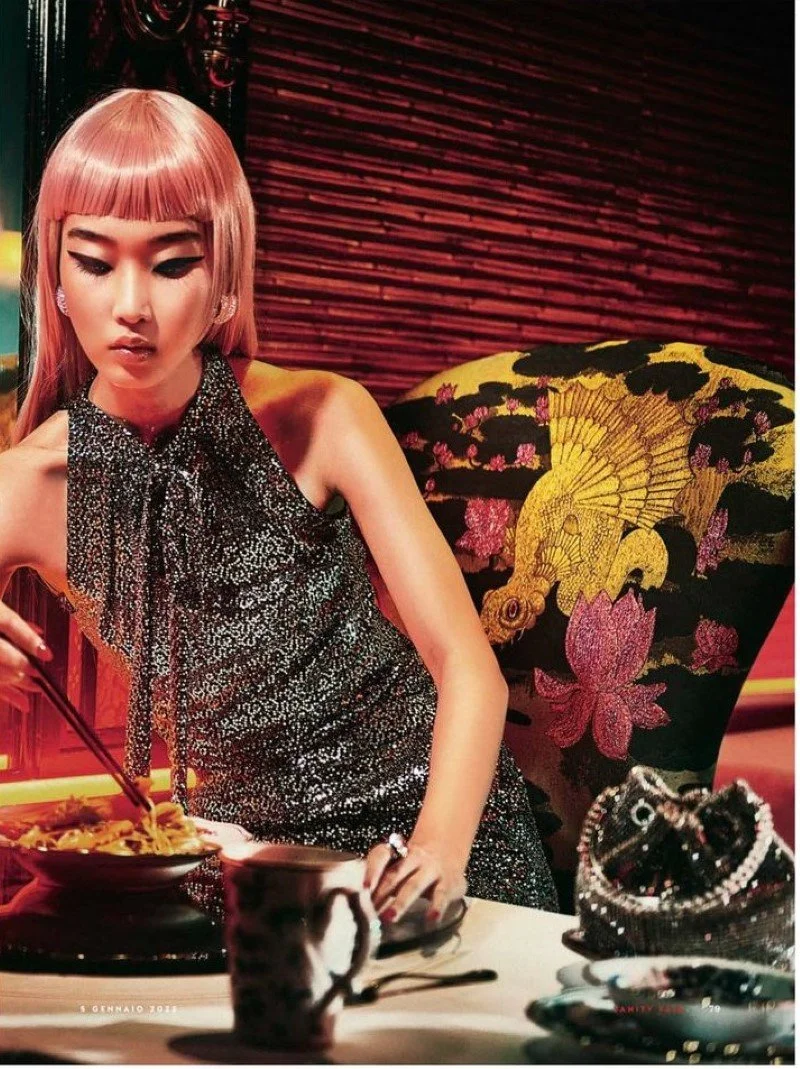 Signe Vilstrup Flashes 'Night Out' Glam Vanity Fair Italia January ...