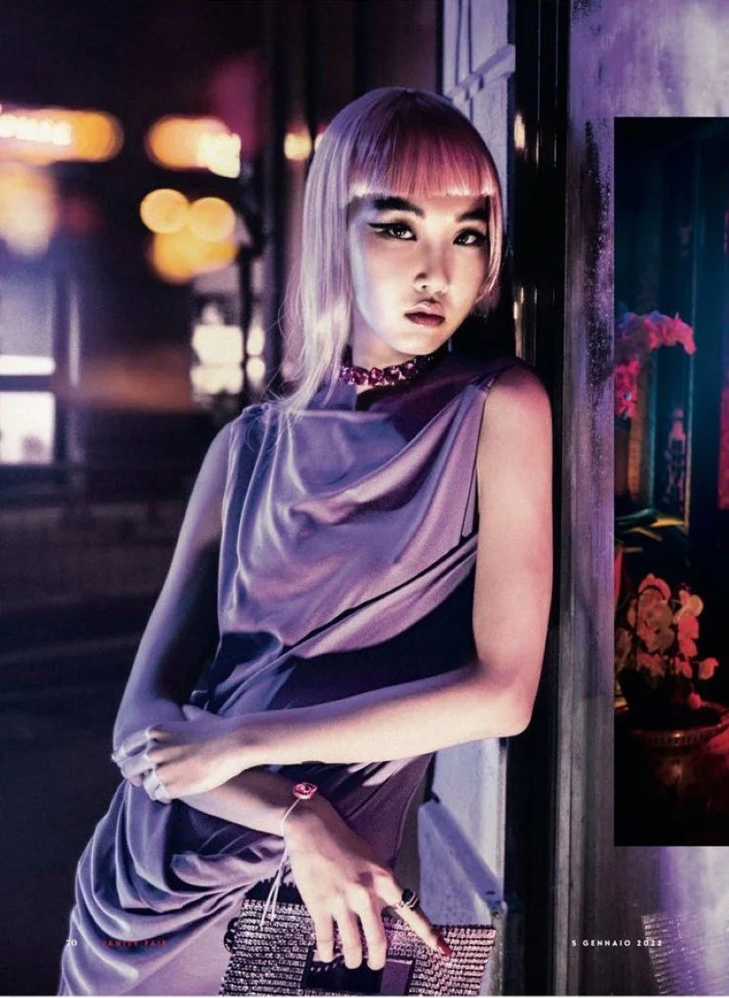 Signe Vilstrup Flashes 'Night Out' Glam Vanity Fair Italia January ...