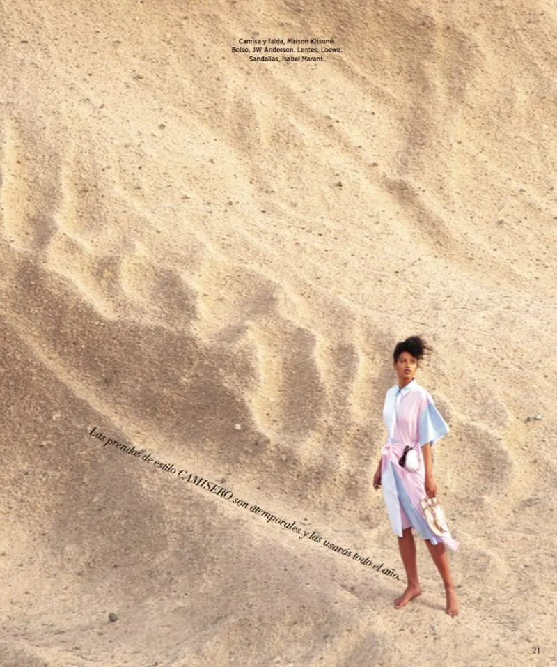 Amy Sarr by Joaquin Burgueño in 'Lava Shores' Harper's Bazaar Mexico ...