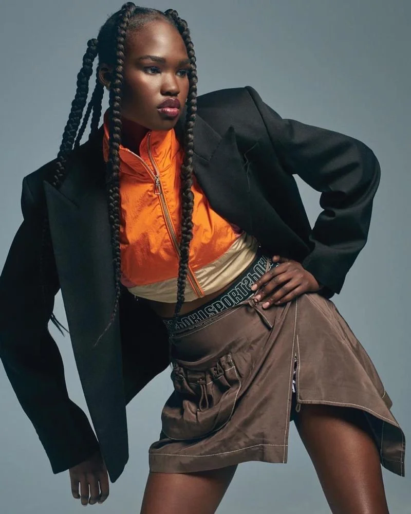 Adual Akol Aims High in ELLE UK March 2022, by Dima Hohlov — Anne of ...