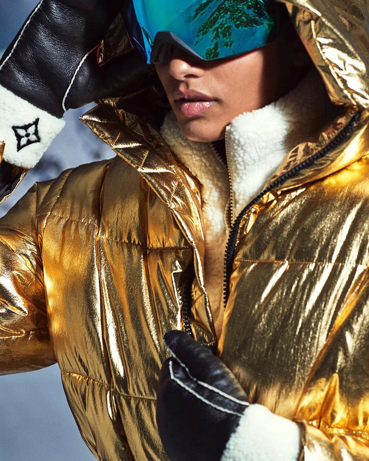 Snow Bunny Maria Khan on Ski Slopes Runway by Mario Sierra — Anne of ...