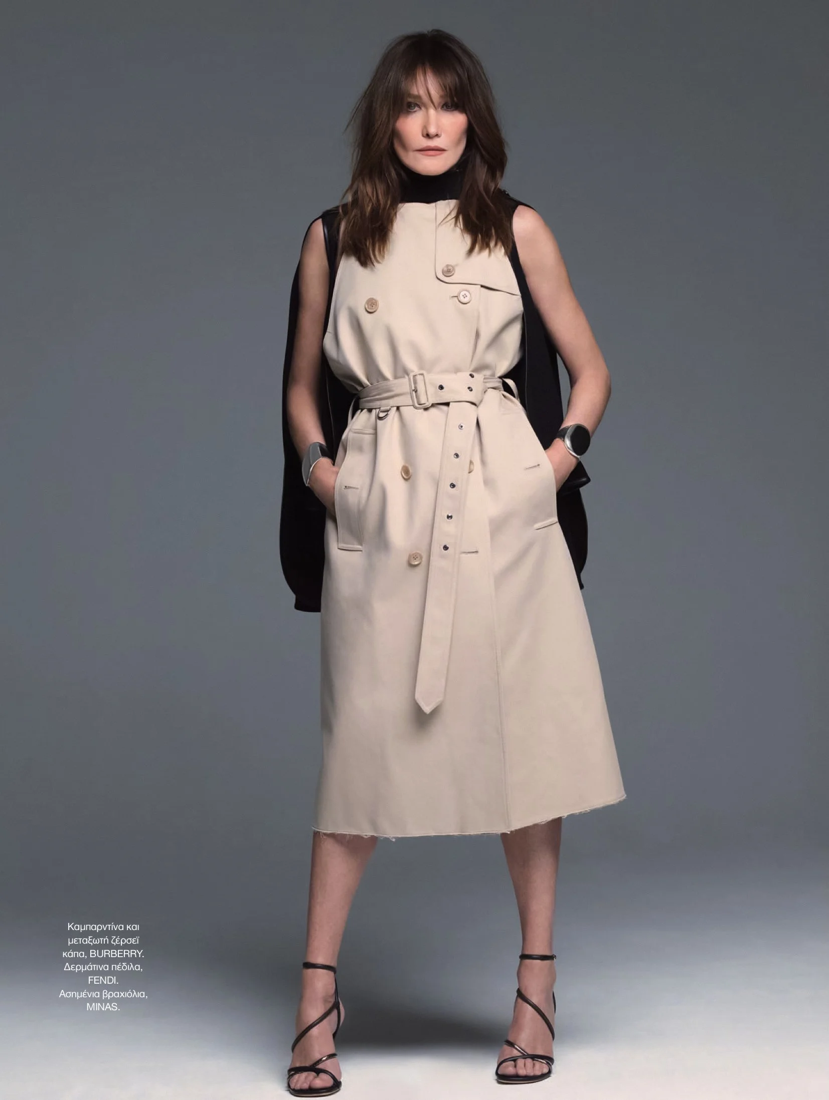 Carla Bruni, Helena Christensen by Nicos Bustos Vogue Greece April 2022 ...