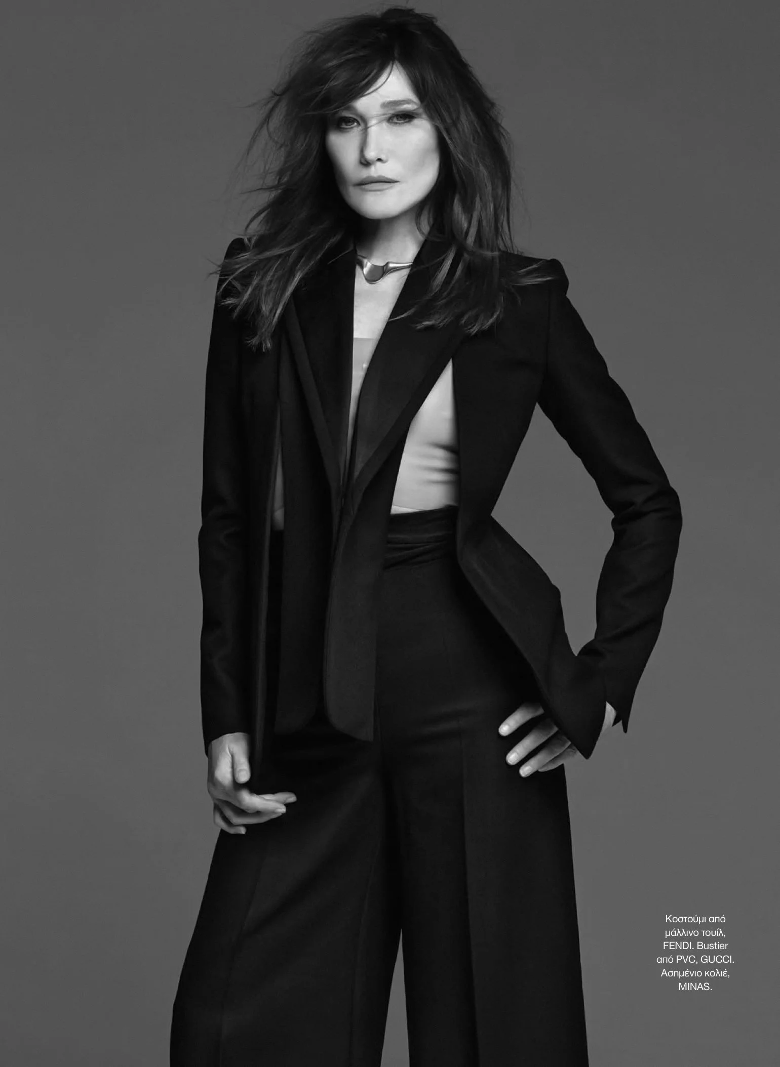 Carla Bruni, Helena Christensen by Nicos Bustos Vogue Greece April 2022 ...