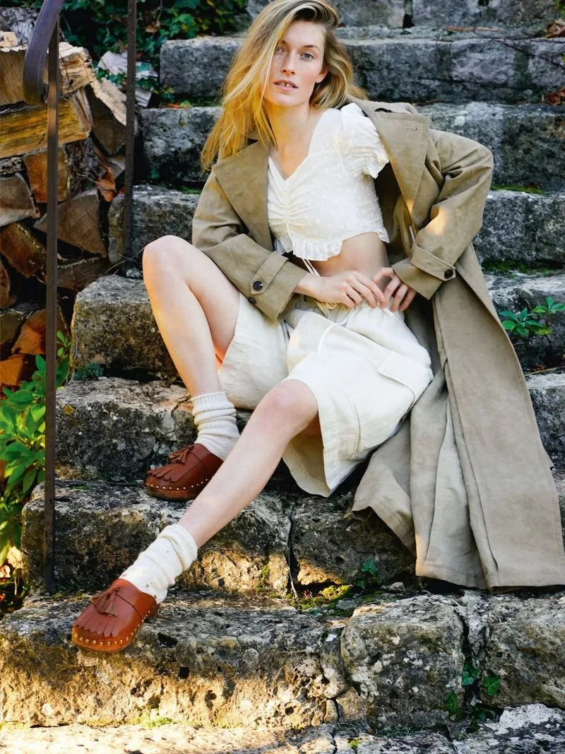 Caroline Lossberg's 'Film Bianco' by Francois Rotger ELLE Italia — Anne ...