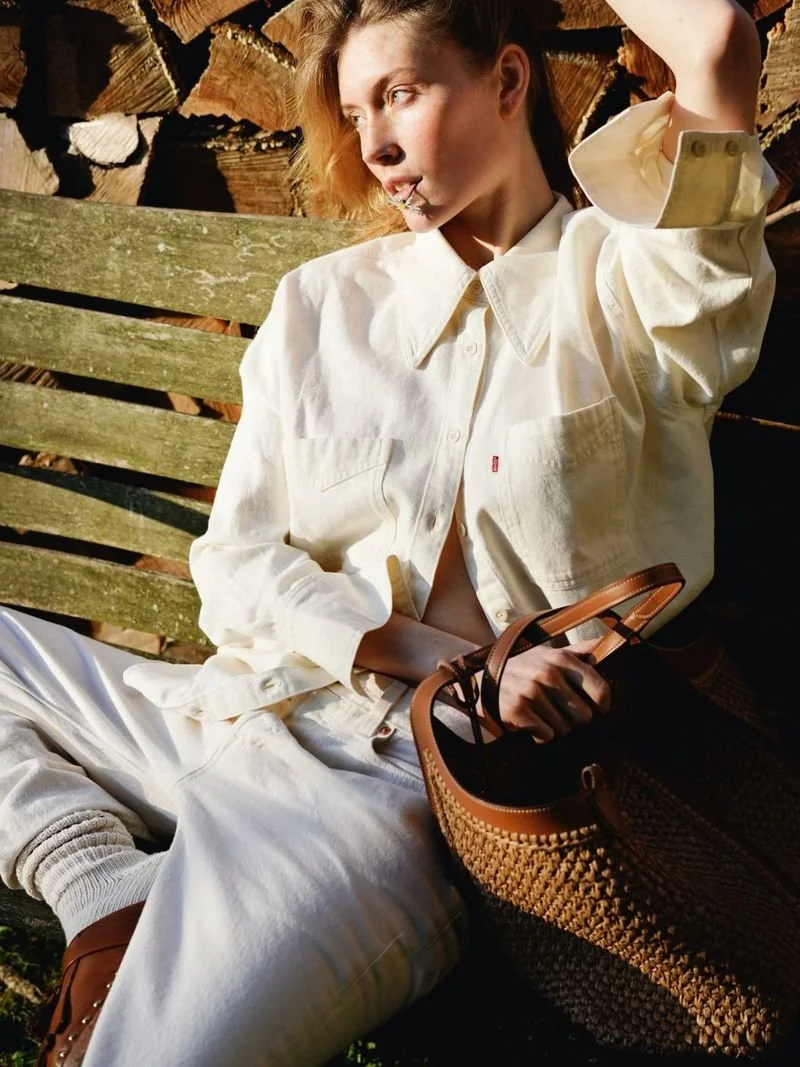 Caroline Lossberg's 'Film Bianco' by Francois Rotger ELLE Italia — Anne ...