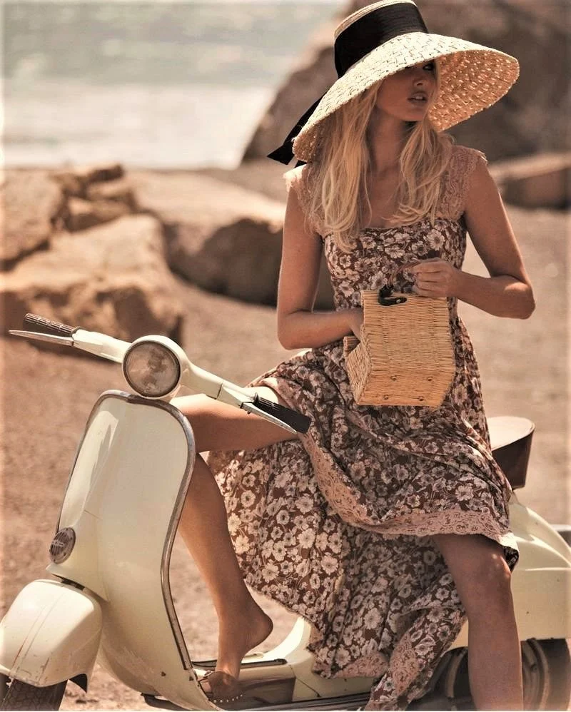 Elsa Hosk Channels Riviera '60s Style Harper's Bazaar Greece — Anne of ...