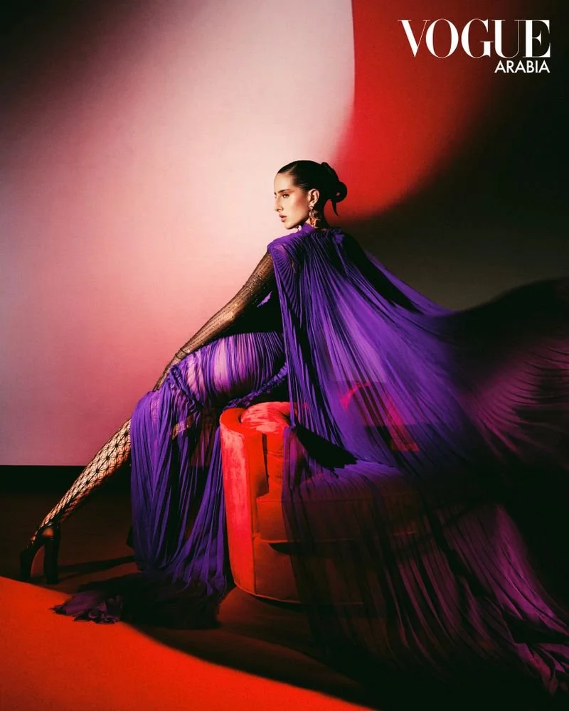Taleedah Tamer's Fall Glamour by Nima Benati Vogue Arabia — Anne of ...