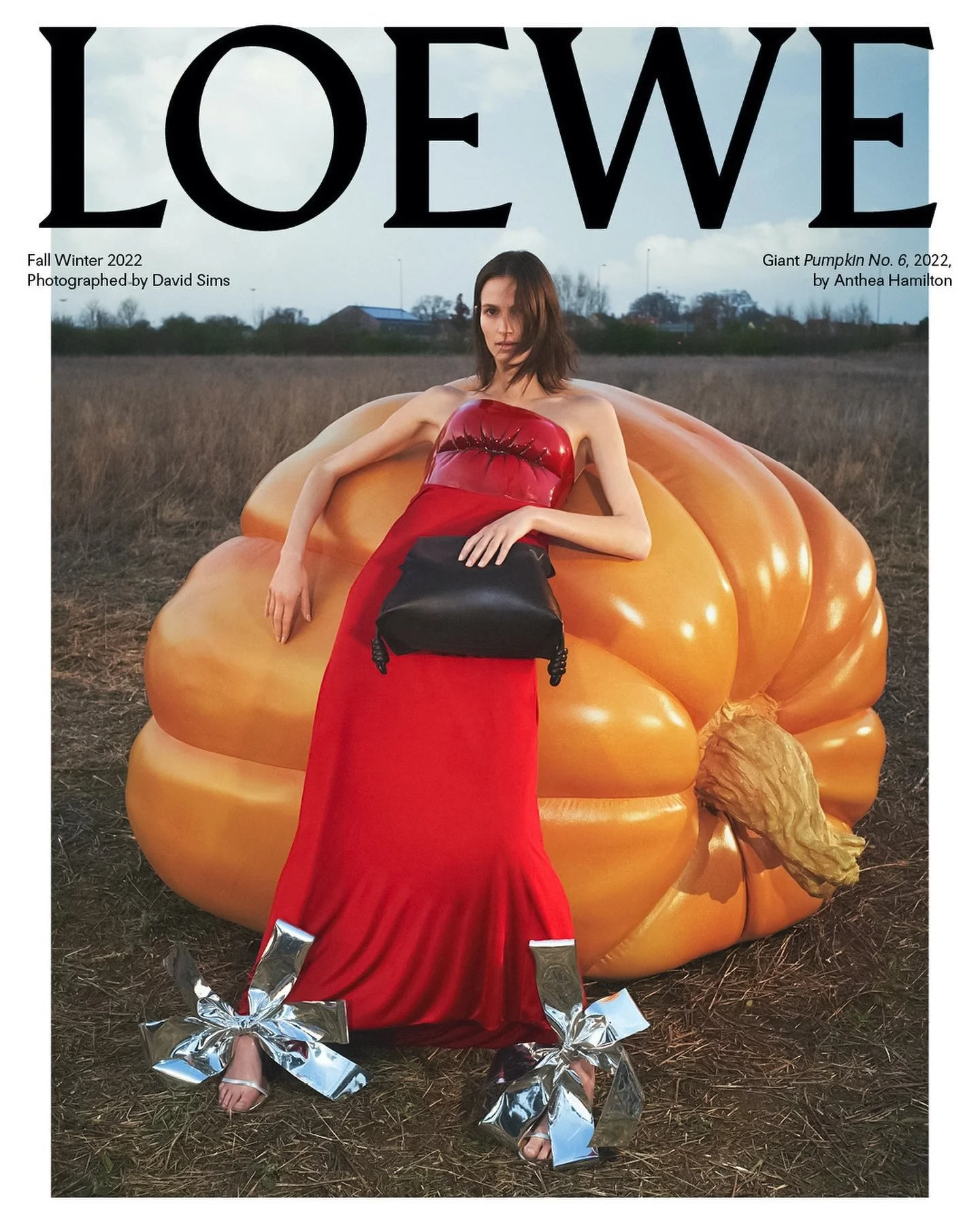 David Sims Eyes LOEWE FW 2022 Campaign Anthea Hamilton Pumpkins — Anne ...