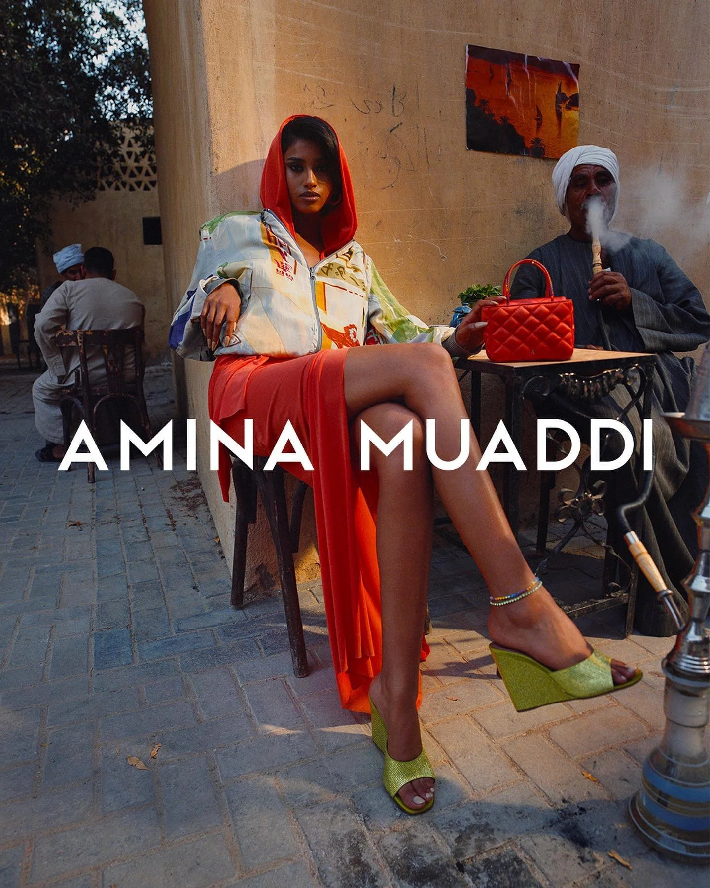 Amina Muaddi Drop 2/22 Campaign with Imaan Hammam — Anne of Carversville
