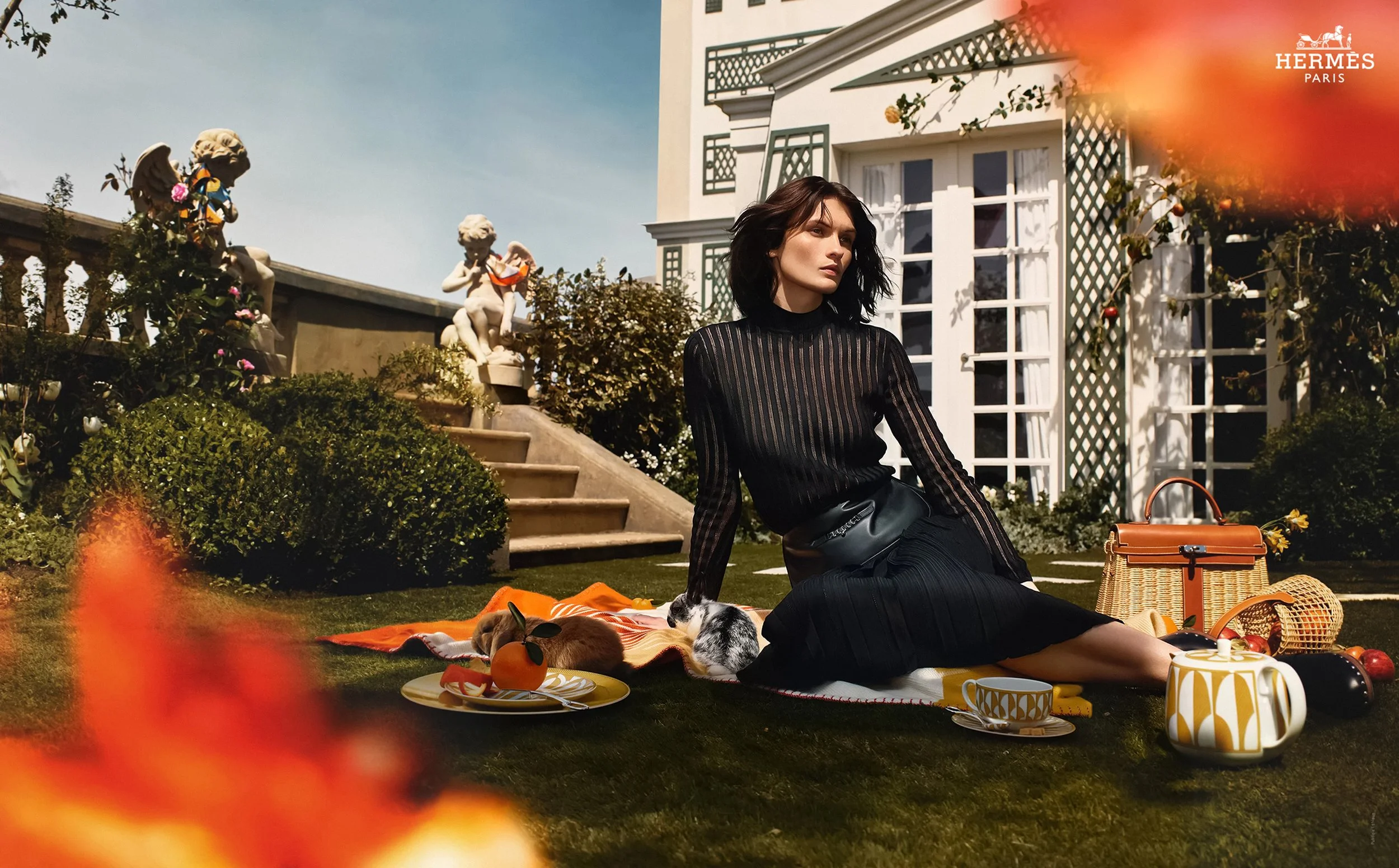 Lara Mullen, Mika Schneider in Hermes FW 2022 Campaign — Anne of ...