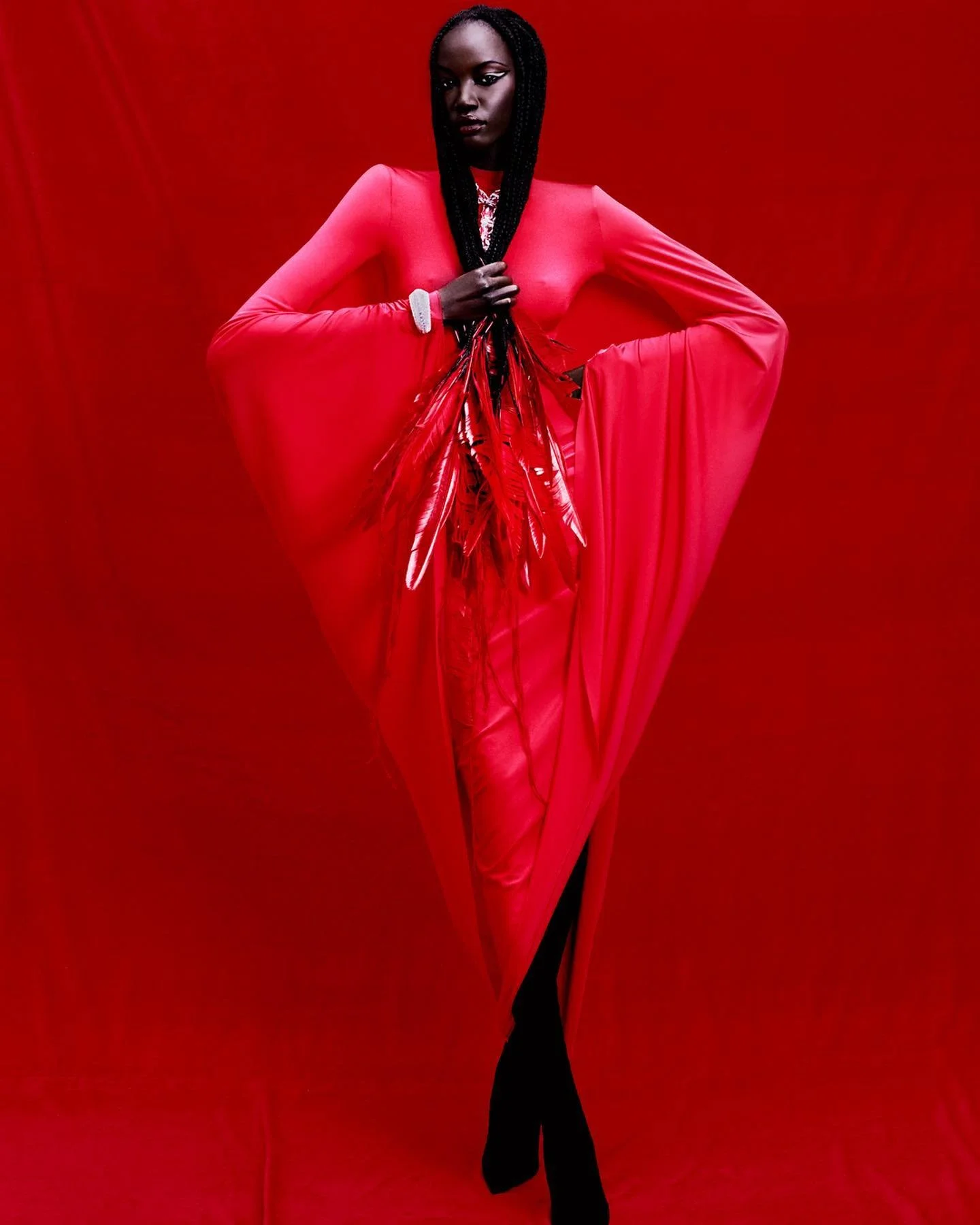 Anok on Prada Sp 2018 1st Black Woman Show Open in 20 Yrs — Anne of ...