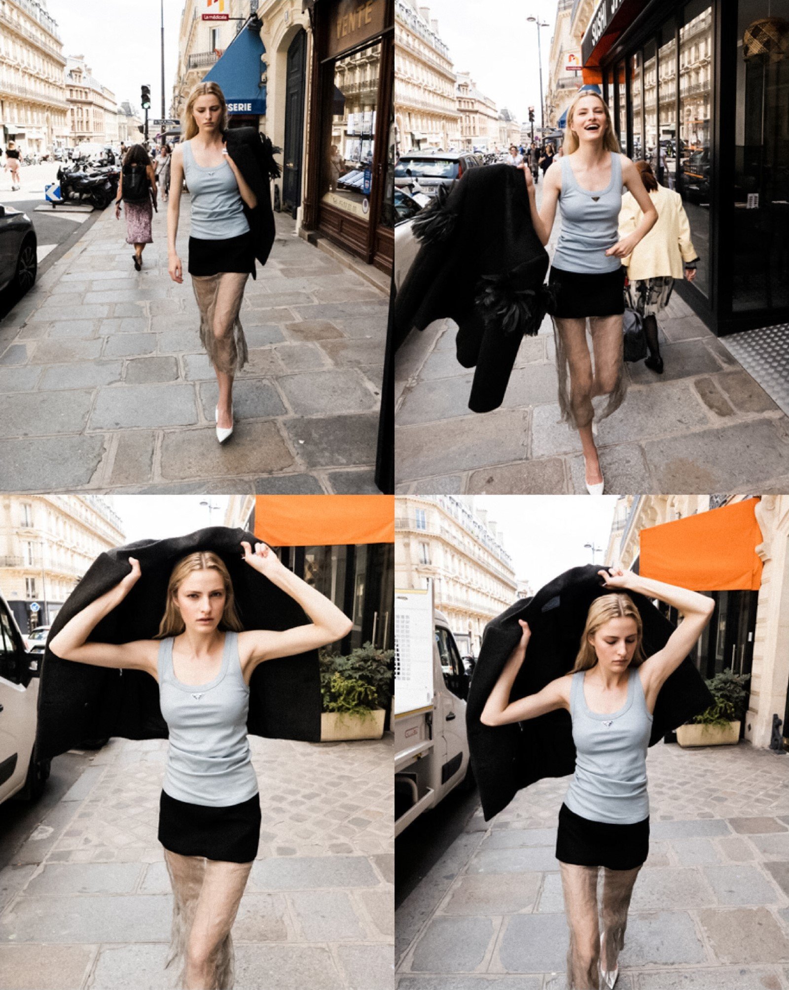 Felice Nova Noordhoff in Paris Wearing Edgy Power Style — Anne of Carversville