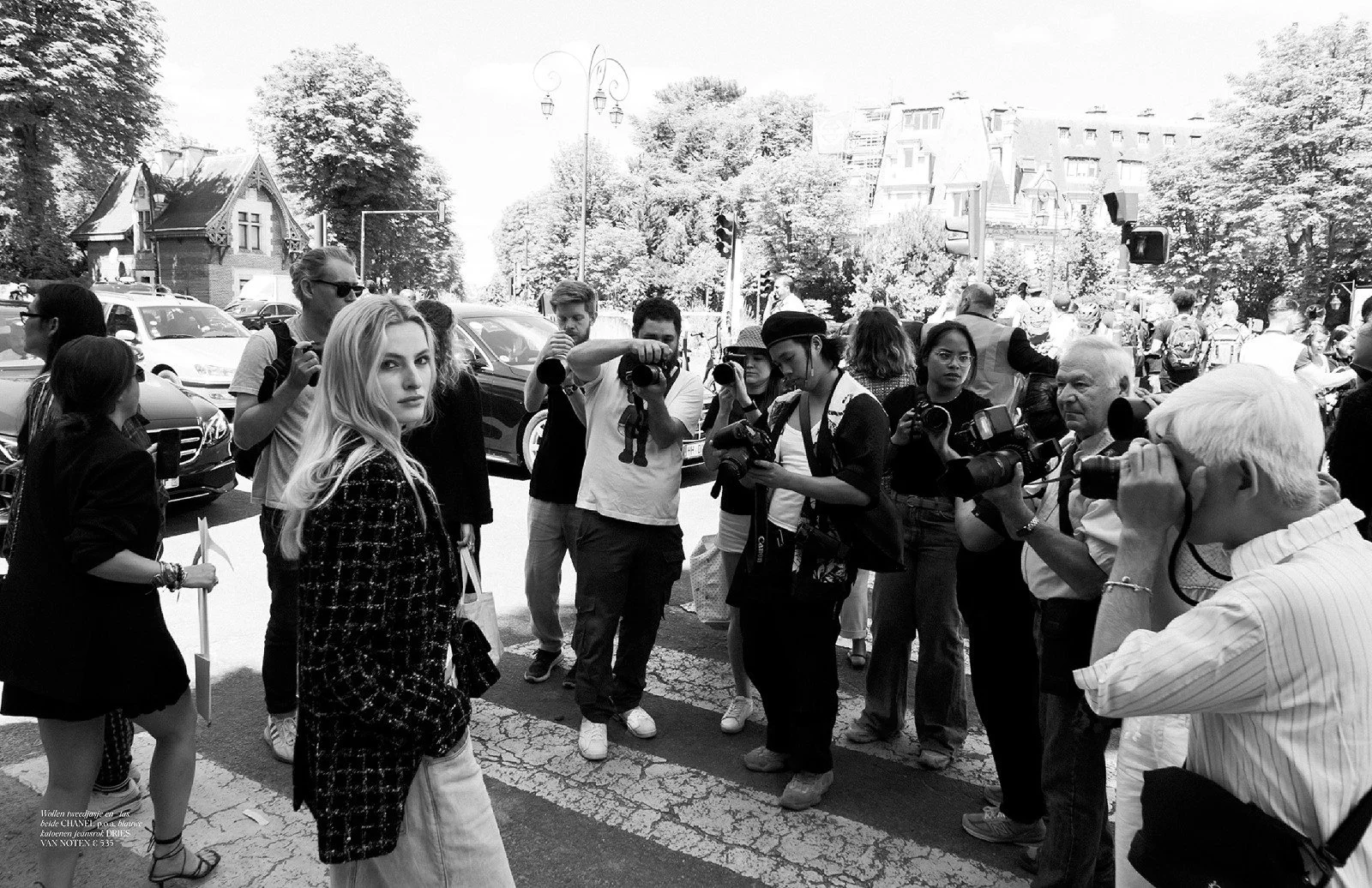 Felice Nova Noordhoff in Paris Wearing Edgy Power Style — Anne of ...