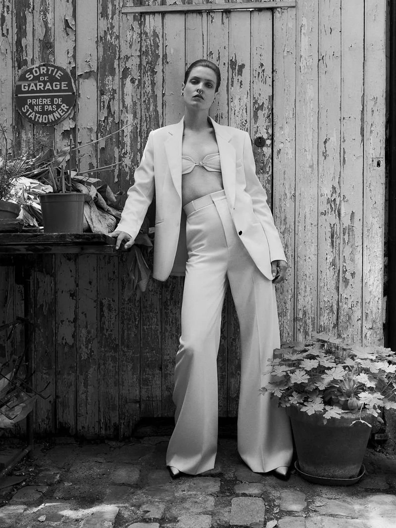 Sara Vienna Suits Up in Vogue France August Lensed by Amit — Anne of ...