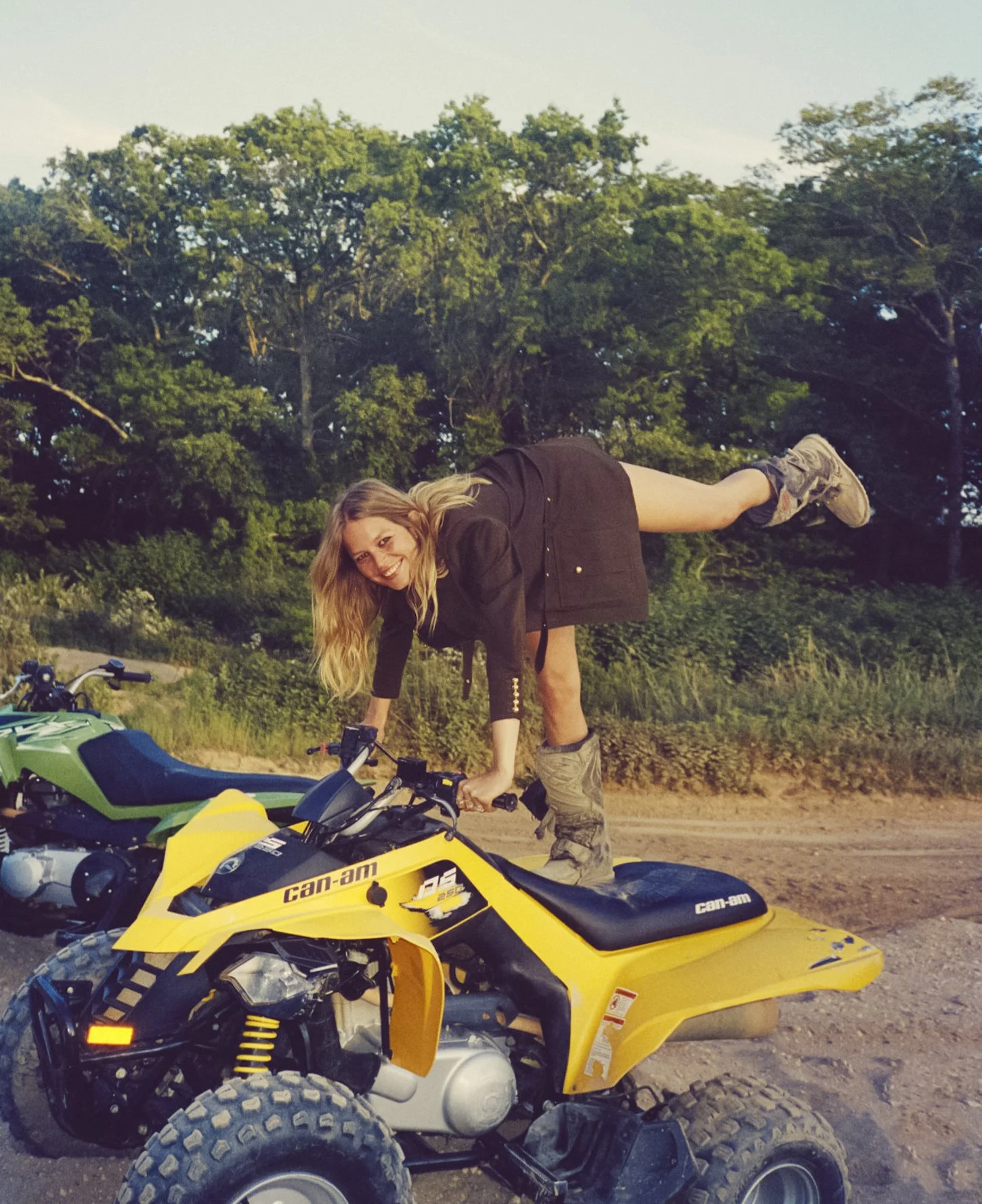 Biker Anna Ewers by Cass Bird for ELLE US September 2023 — Anne of ...