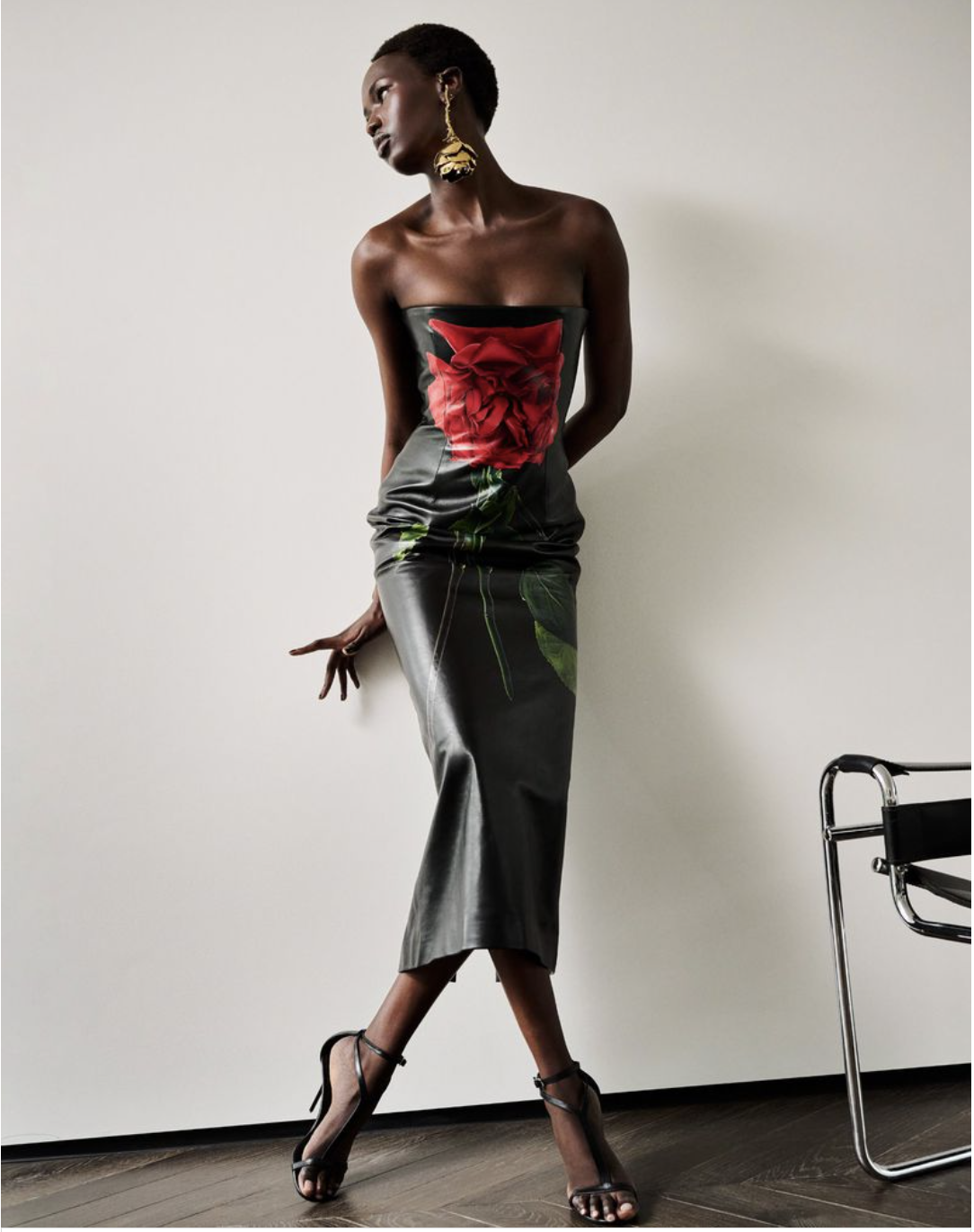 Ayuel in 'Red Hot Leather' by Jem Mitchell Harper's Bazaar UK — Anne of Carversville