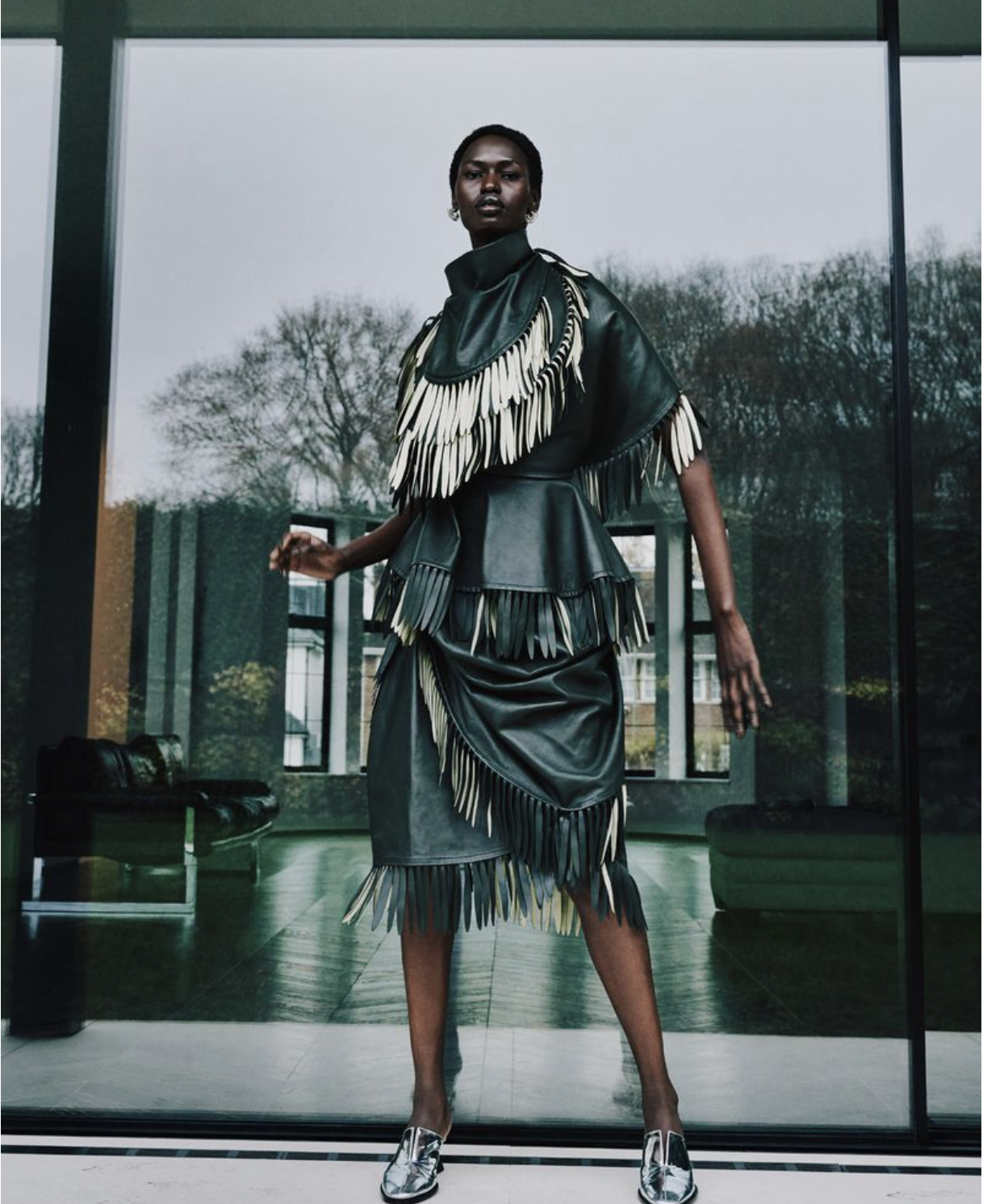 Ayuel in 'Red Hot Leather' by Jem Mitchell Harper's Bazaar UK — Anne of ...